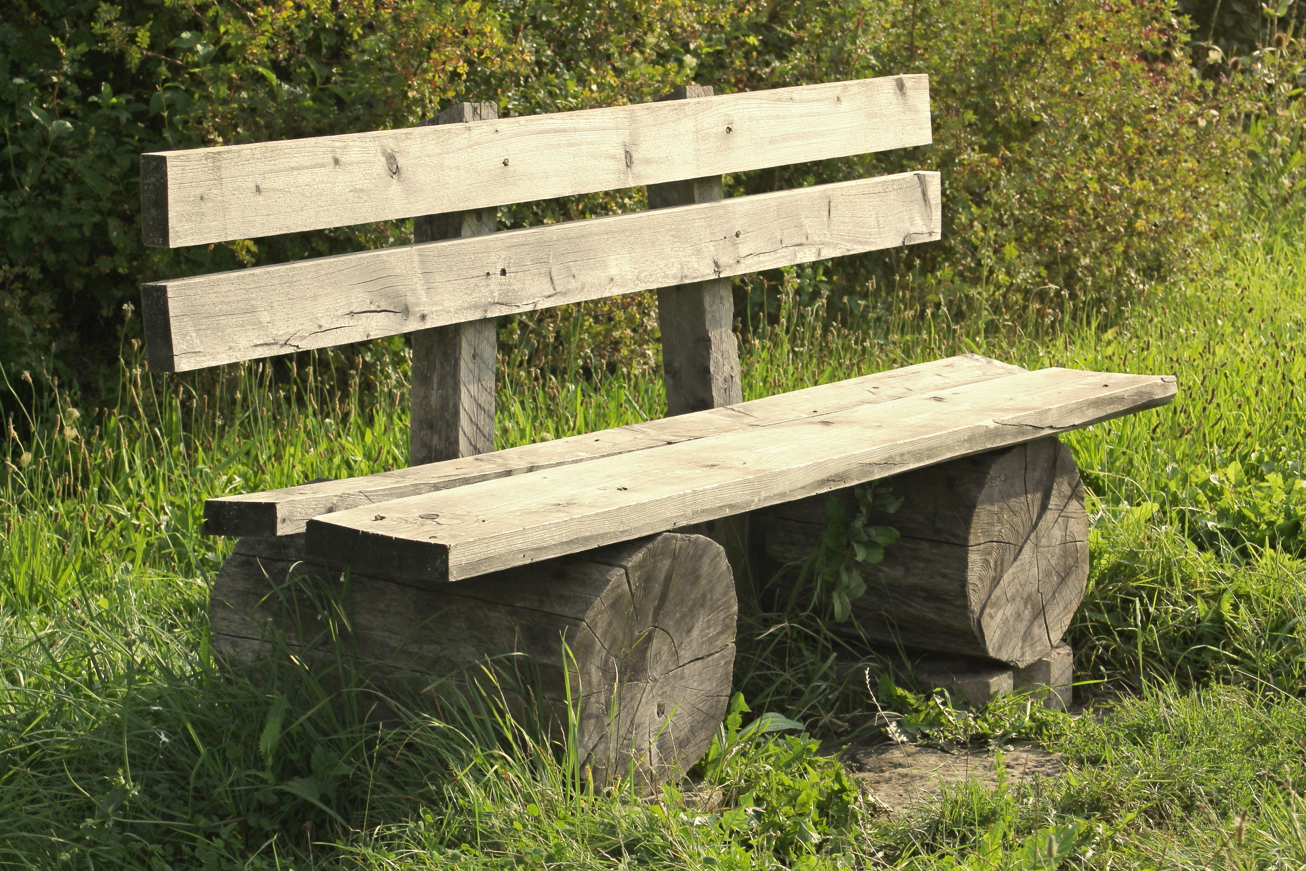 Tranquility Base Wooden Bench Bank free image download
