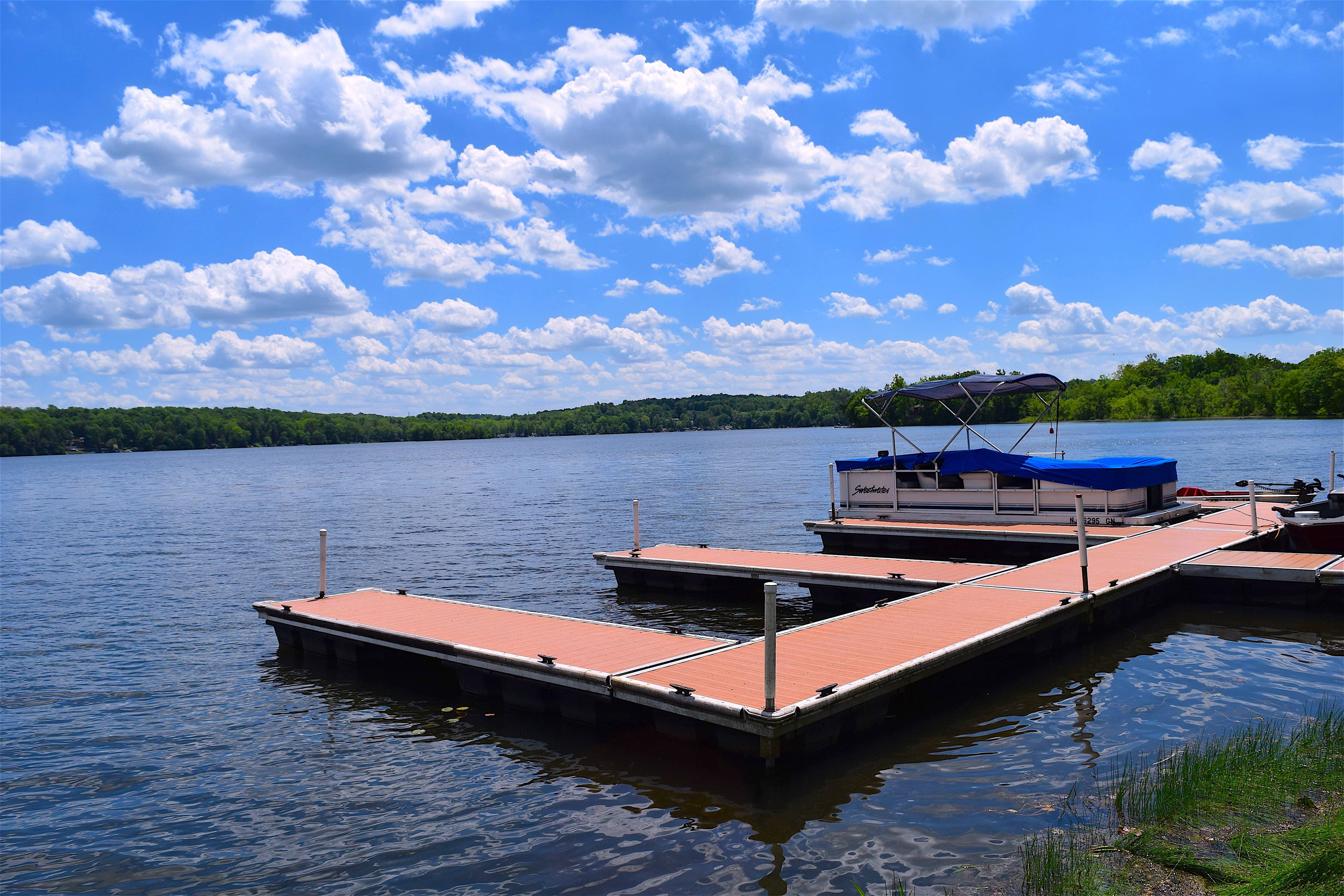 Dock Lake Sunny free image download