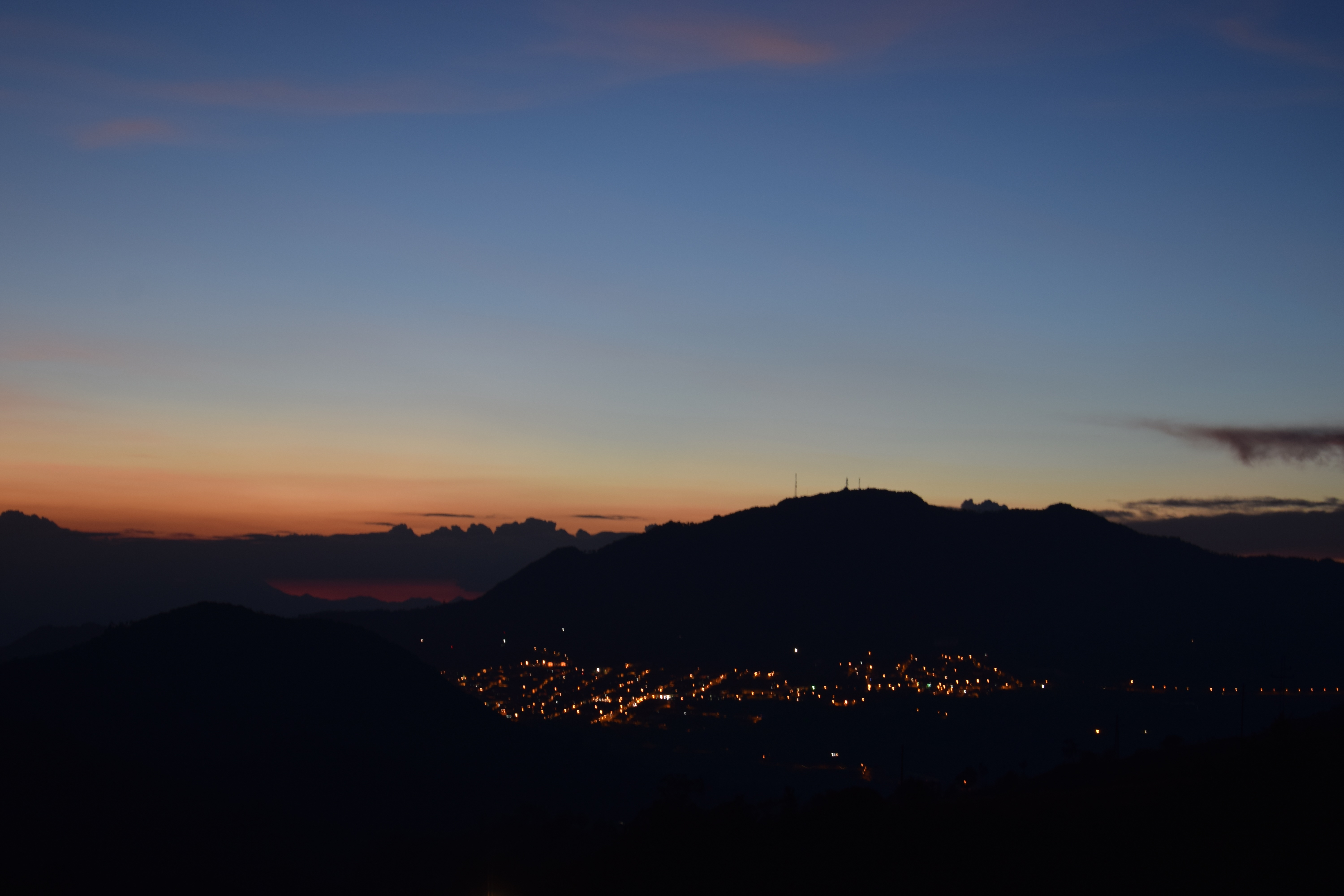 Sunset City Landscape free image download