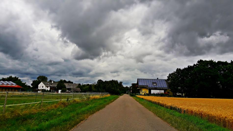 Field Storm Clouds free image download