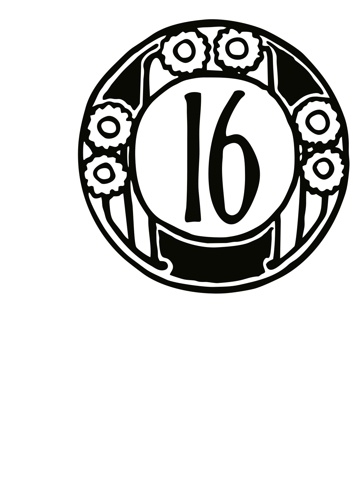 Number chapter birthday button free image download