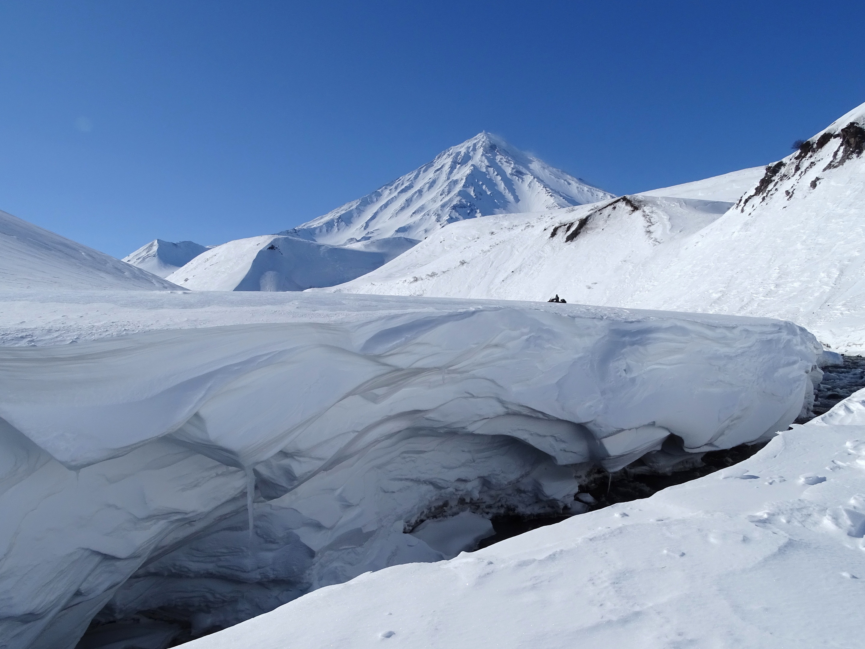 Mountains Volcano Winter free image download