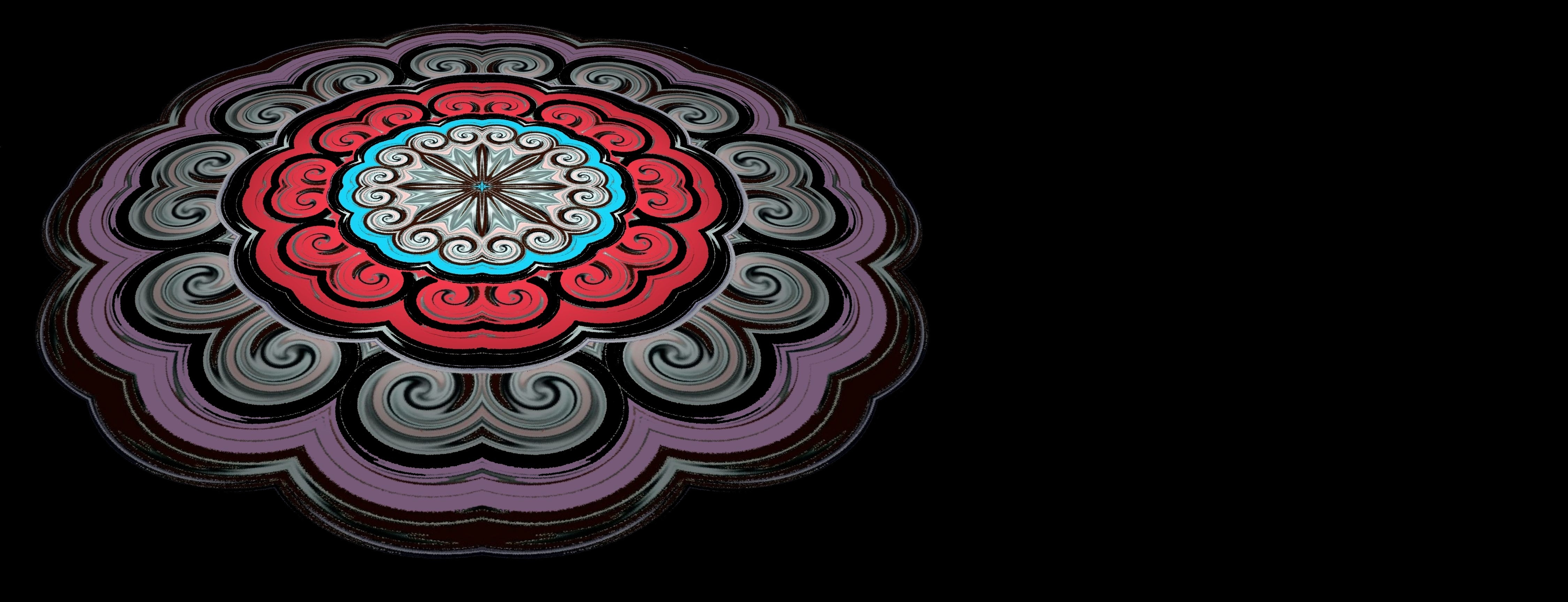 Ornate mandala art header banner free image download