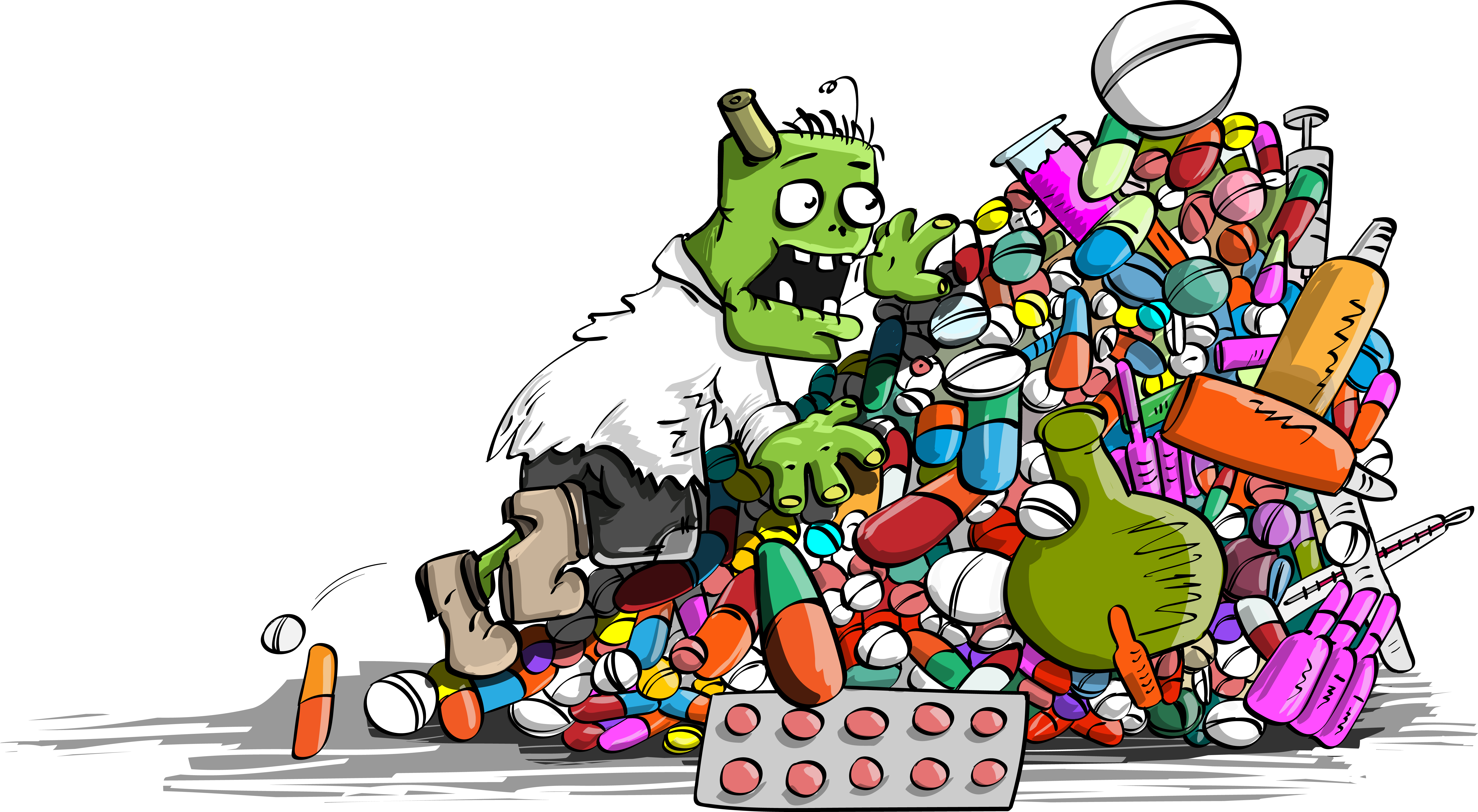 Zombie tablets scrambling mountain free image download