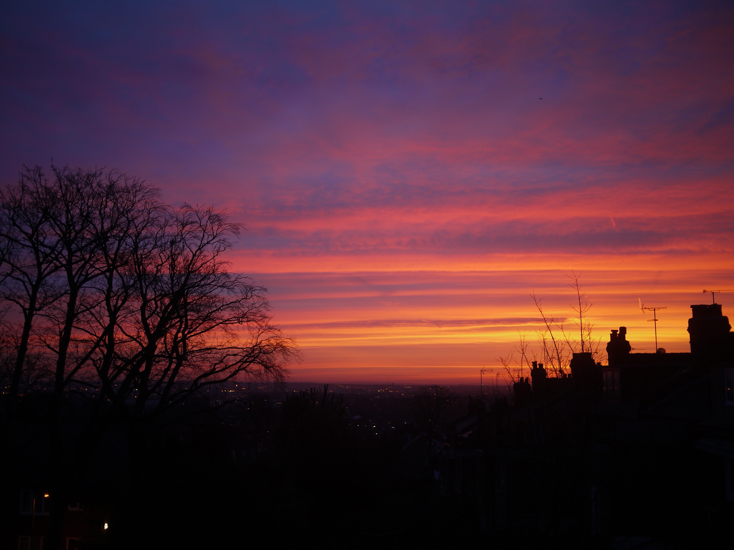 Sunset Town Houses free image download