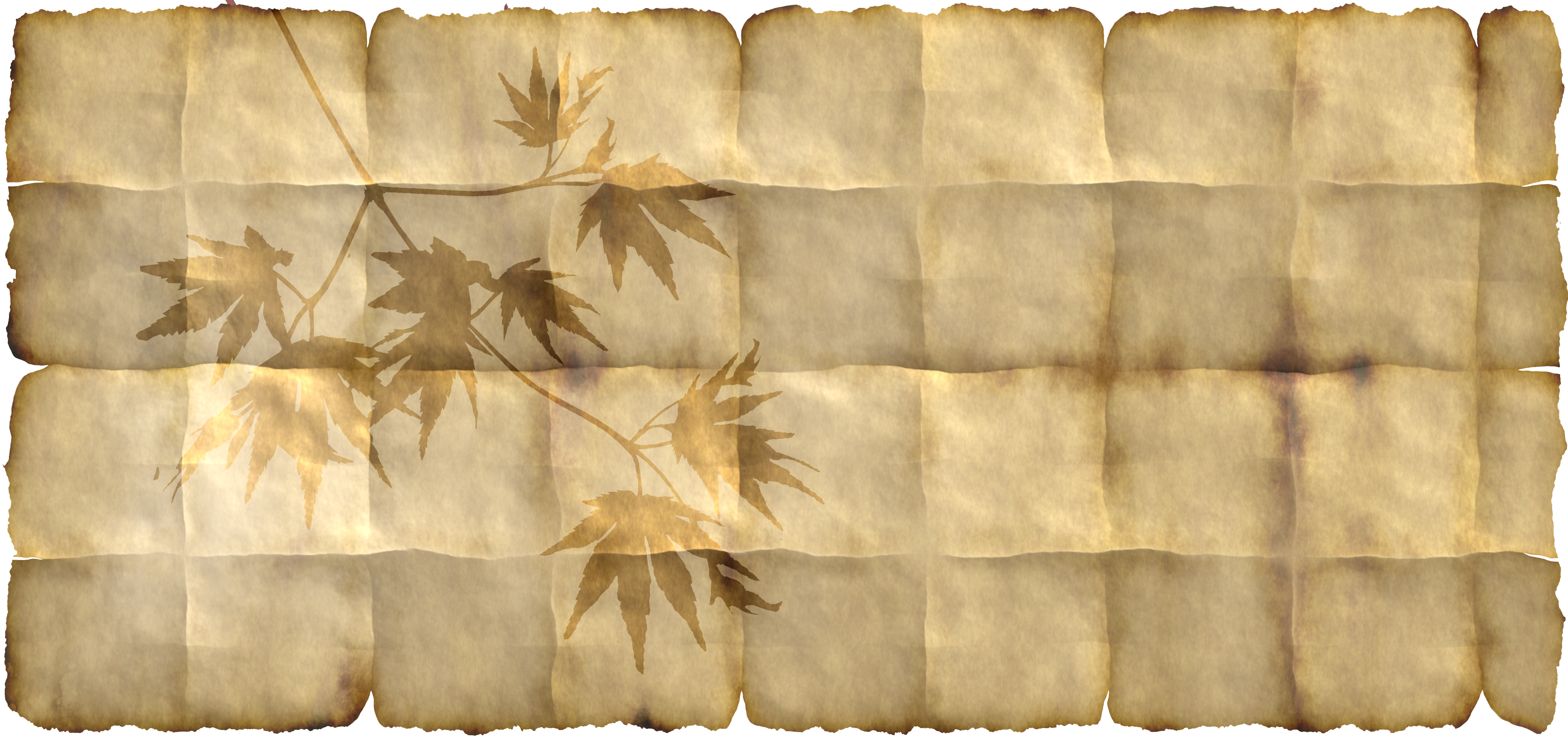 Paper parchment maple plant frame free image download