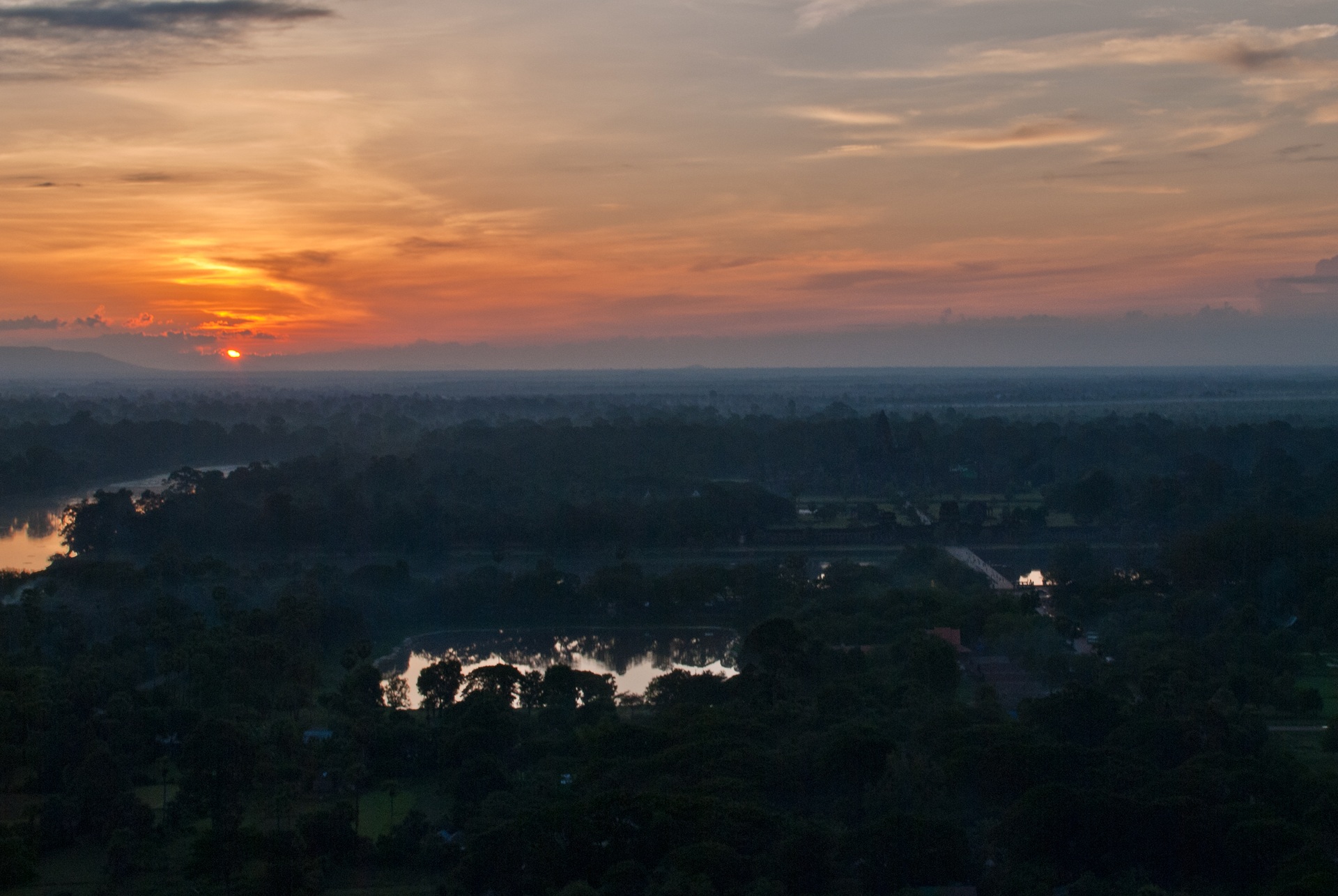 Angkor Wat Temple Complex Sunset free image download