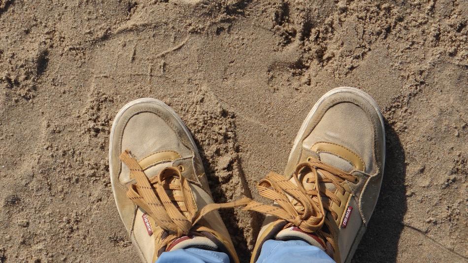 Sand Sneakers Shoe Laces free image download