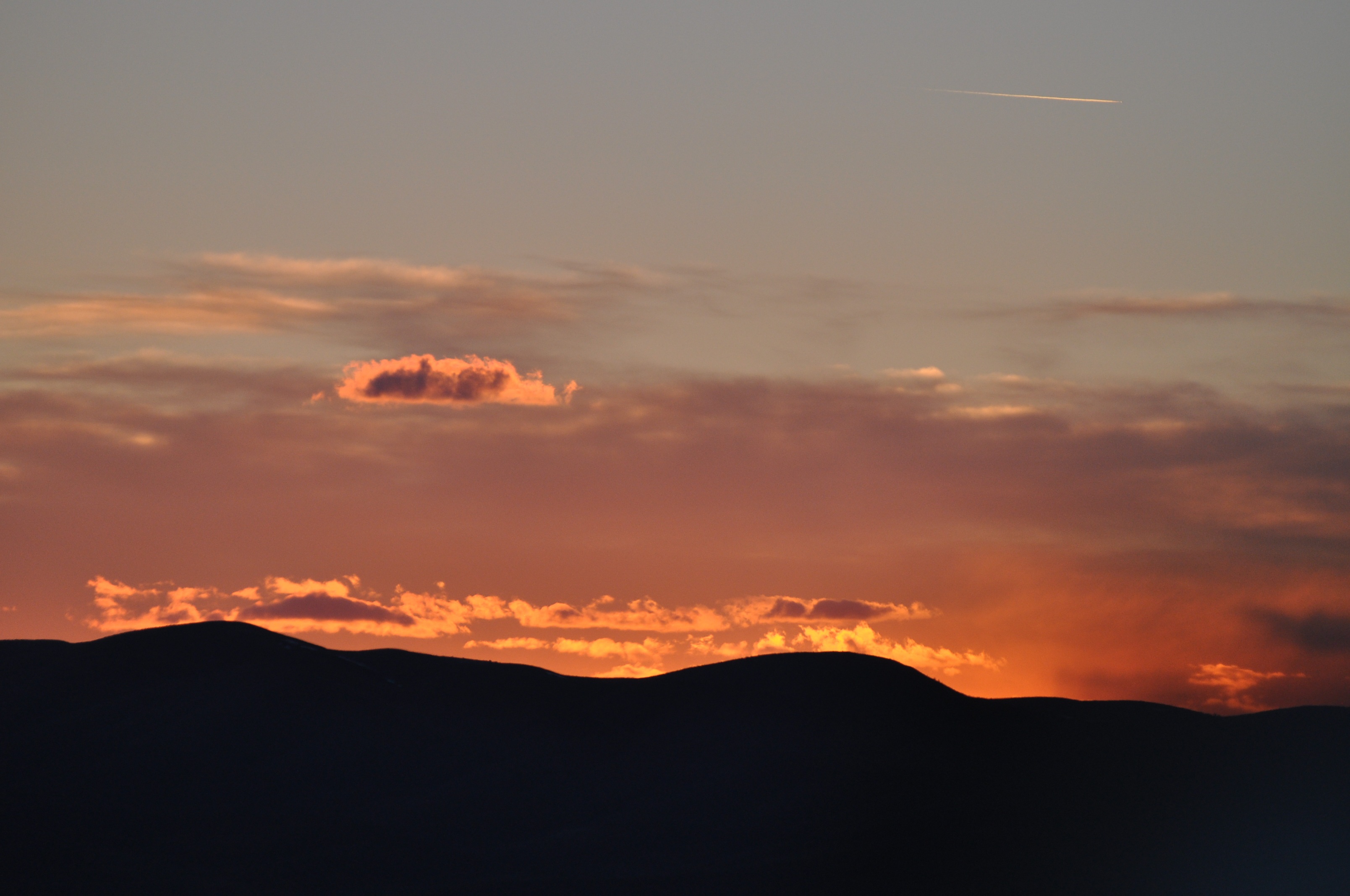 Sunset Dawn over mountains Panoramic view free image download