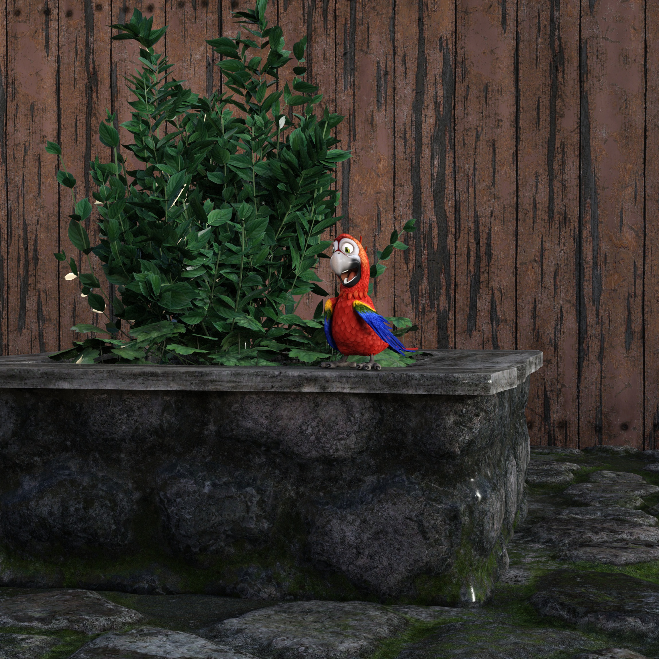 Wood Bird Parrot free image download