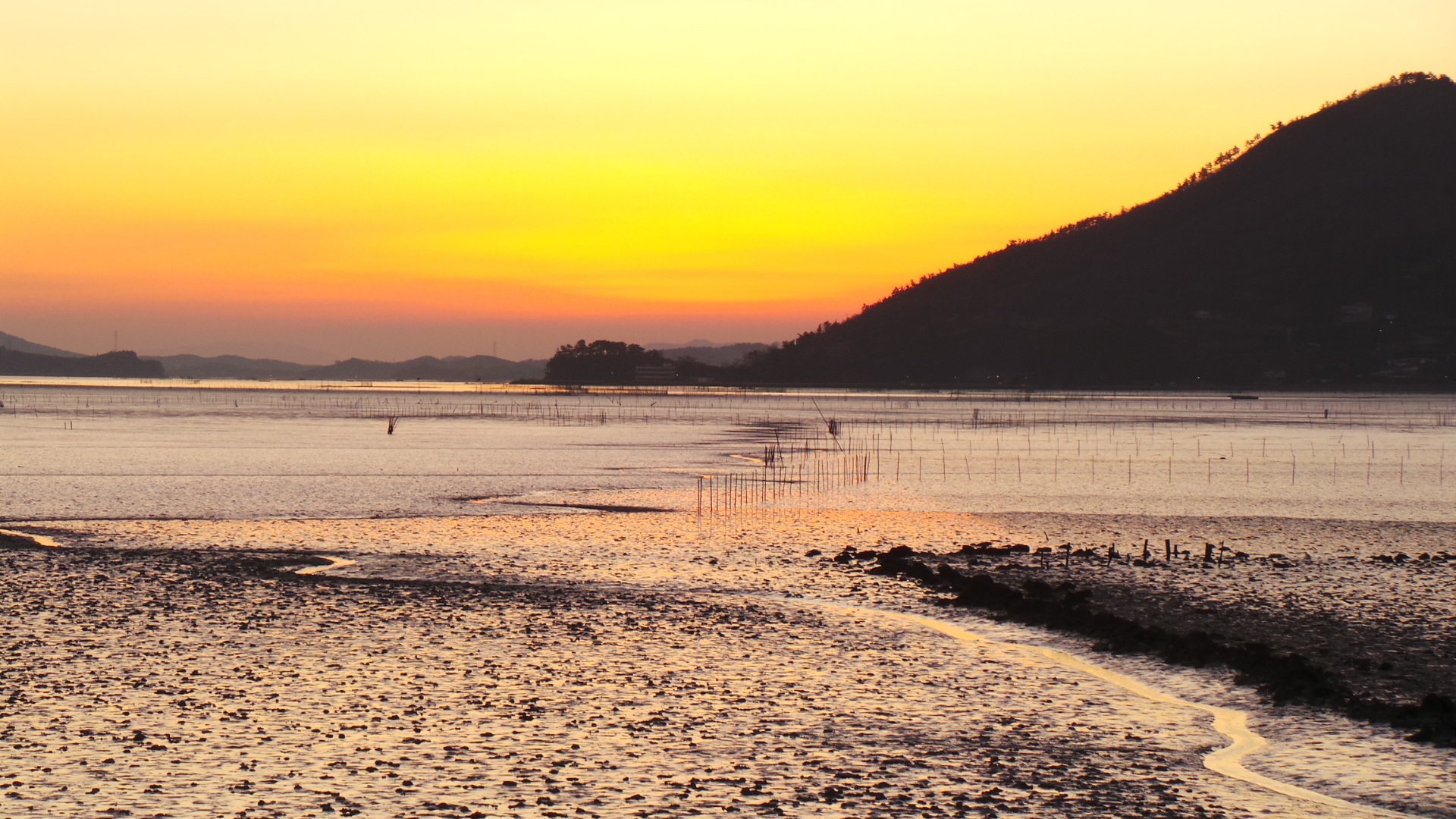 Suncheon Bay Sunset free image download