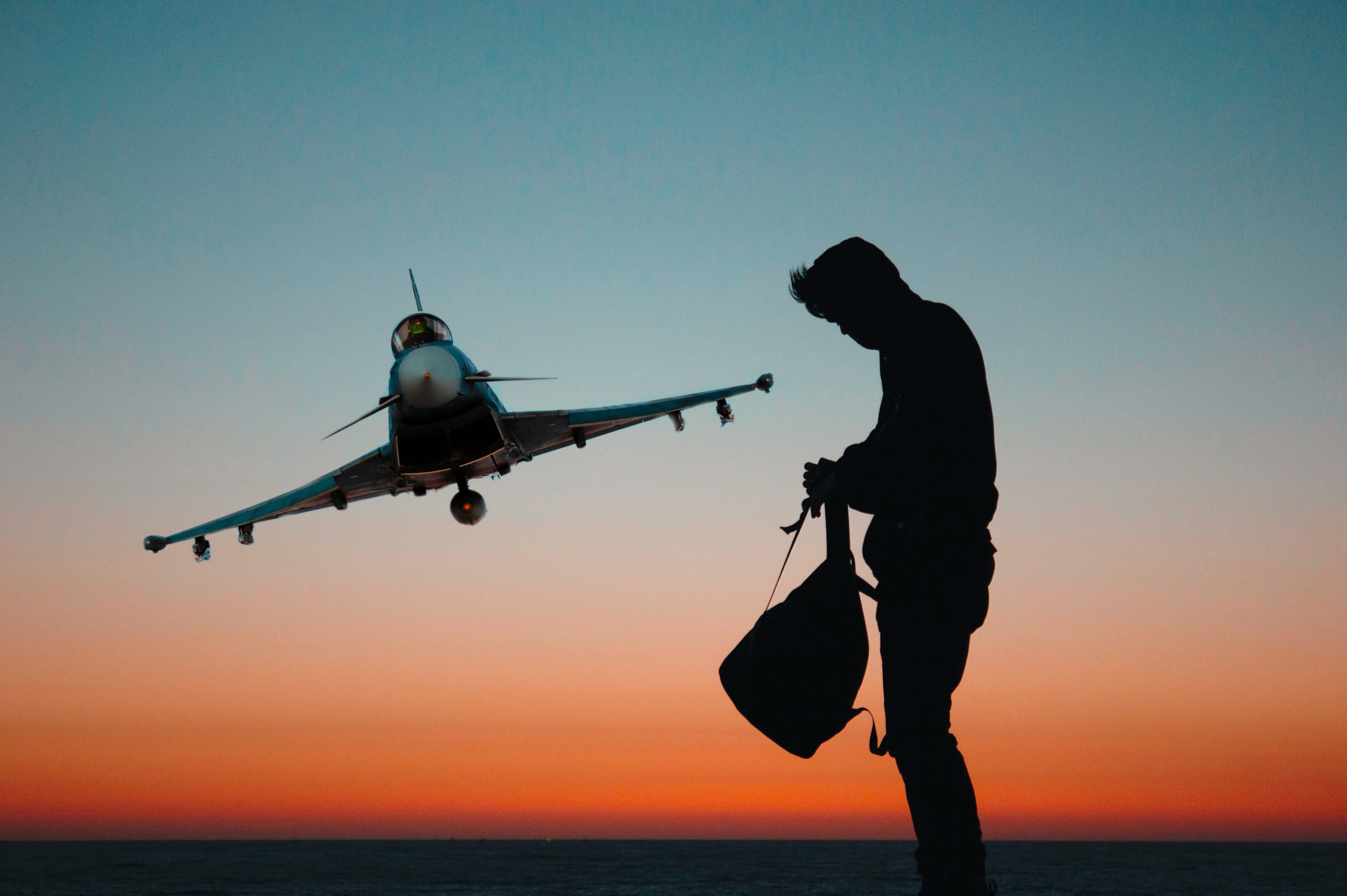 Flight Sunset Fly free image download