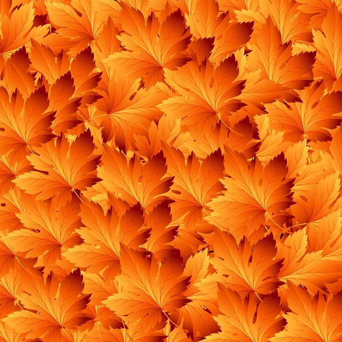 Orange leaves pattern background free image download
