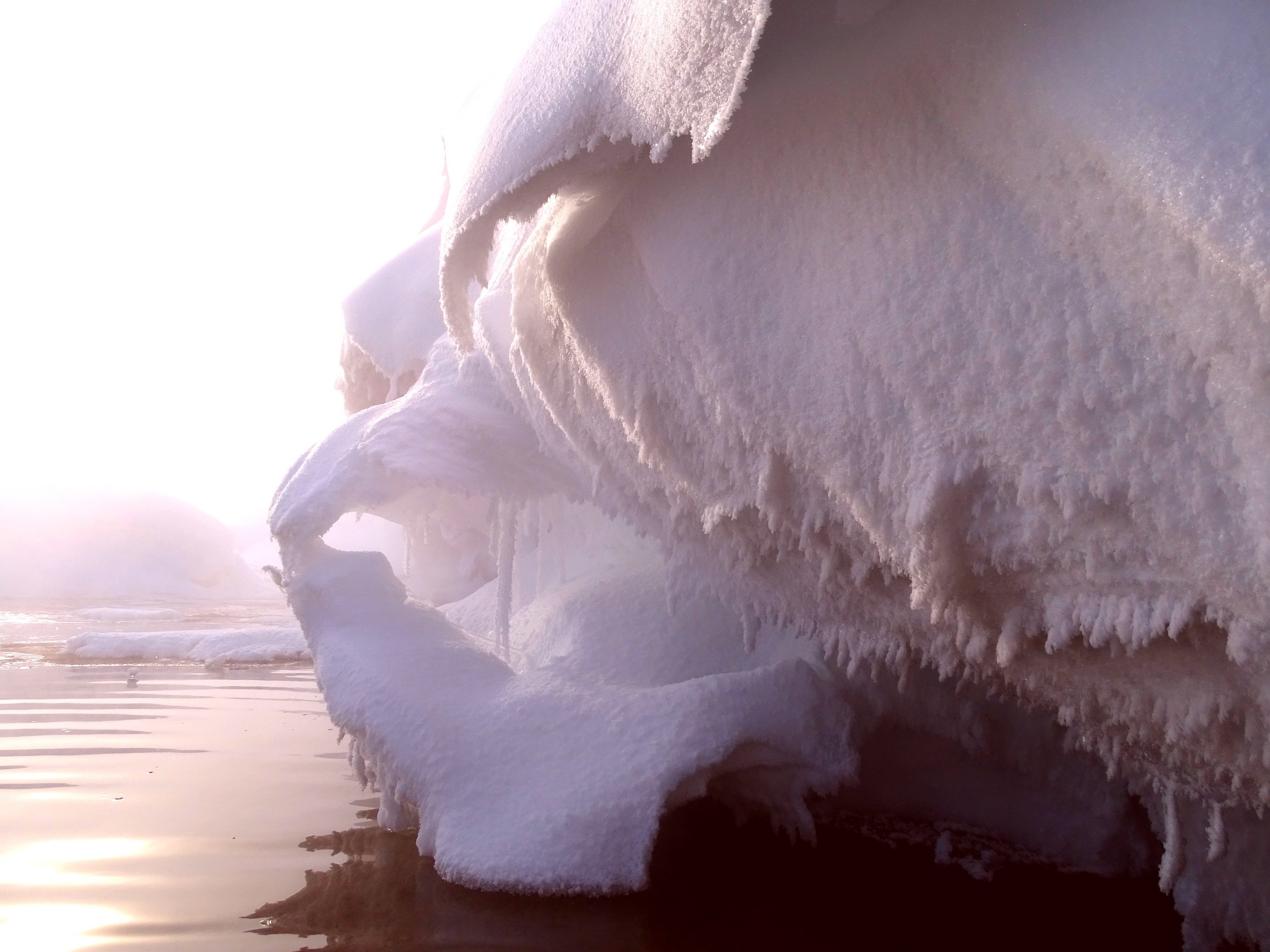 River Beach Winter free image download