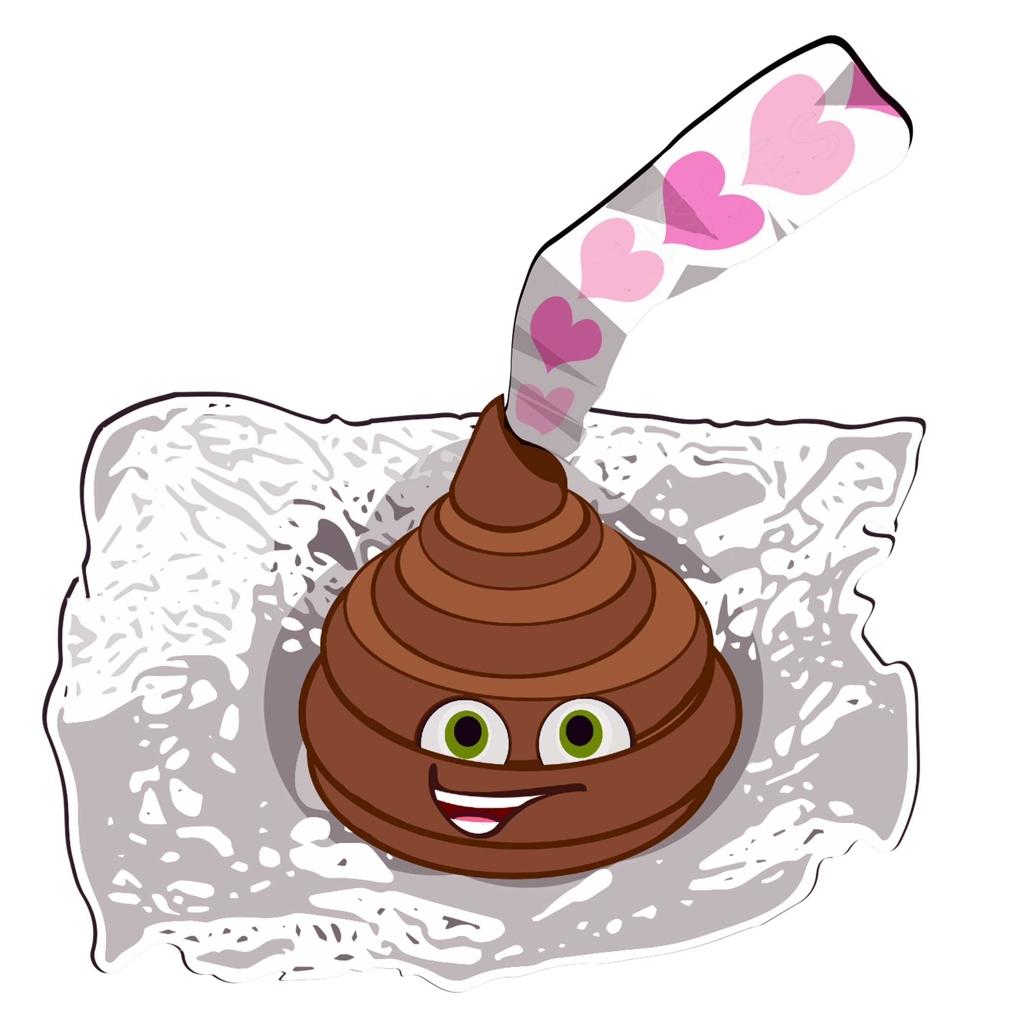 Heart poop smiley face free image download