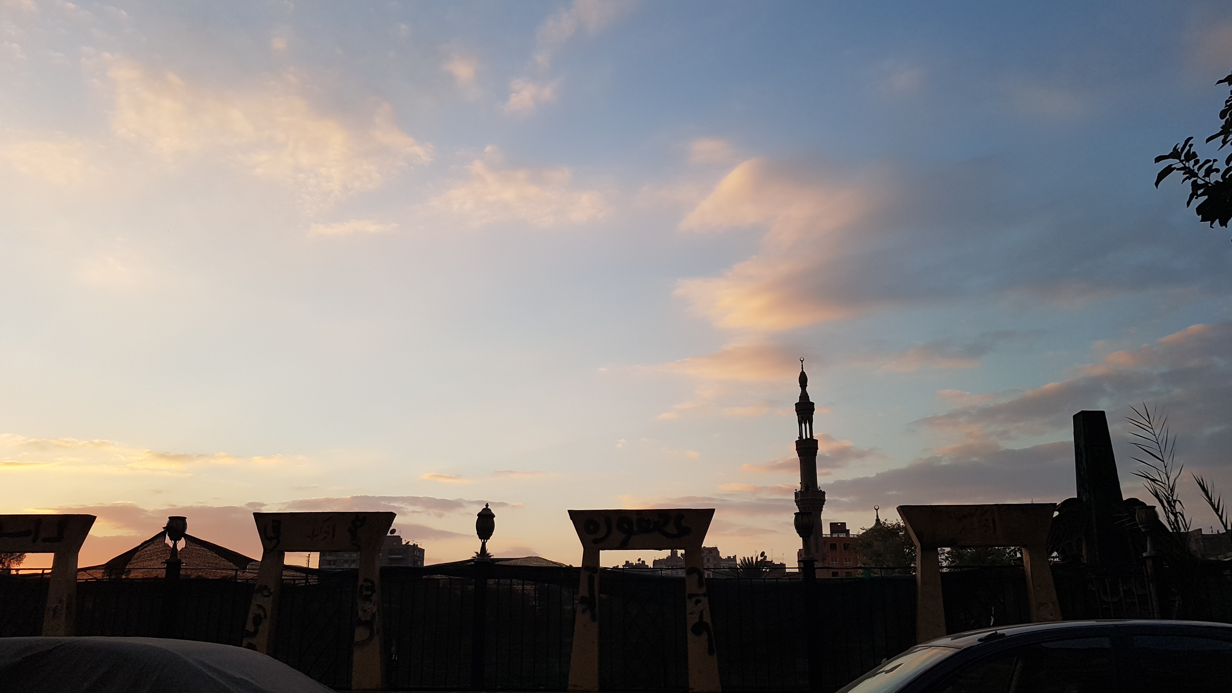 Sunset Sky Building free image download