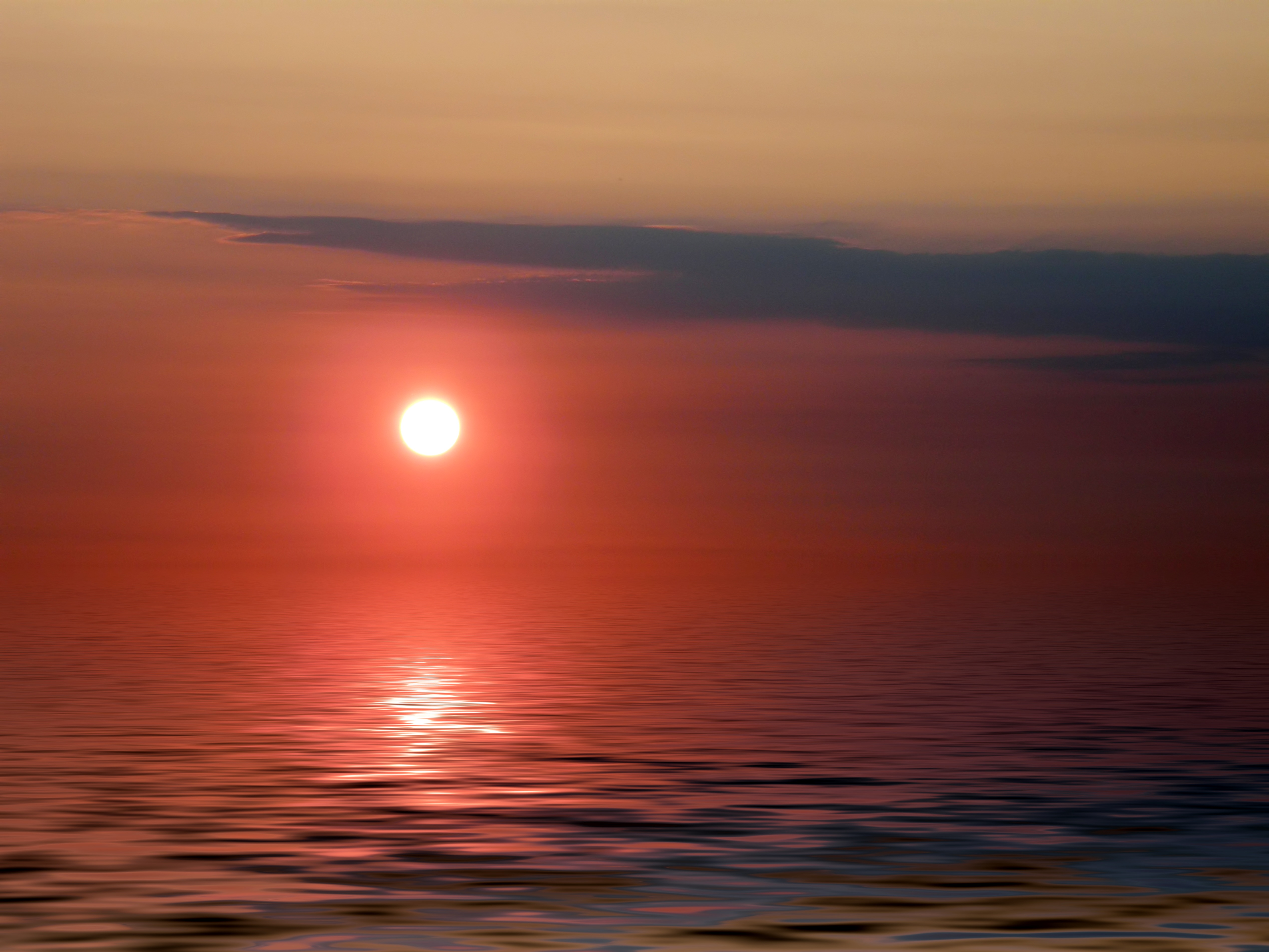 Sundown Sunset Water free image download