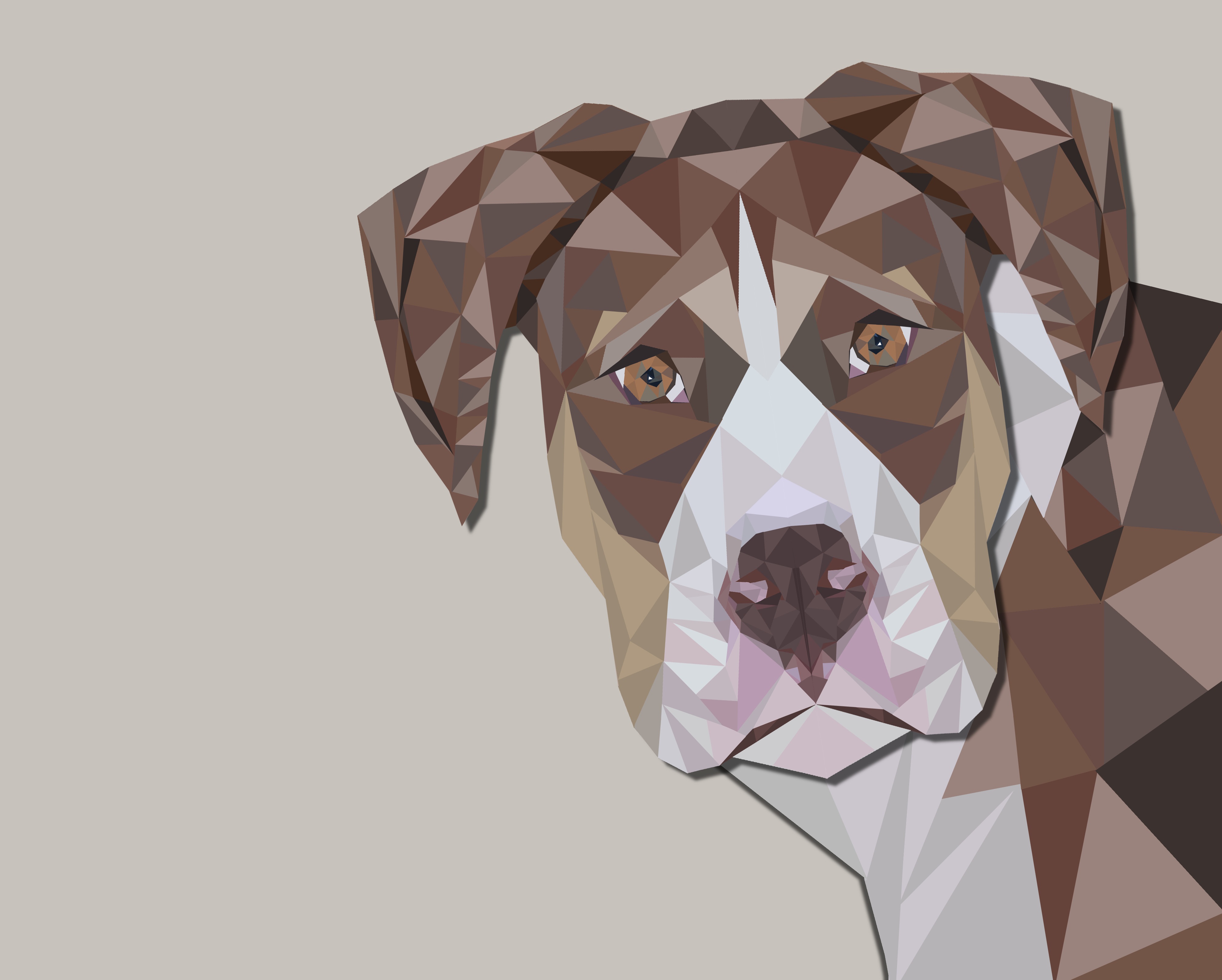 Dog geometric animal canine pet free image download