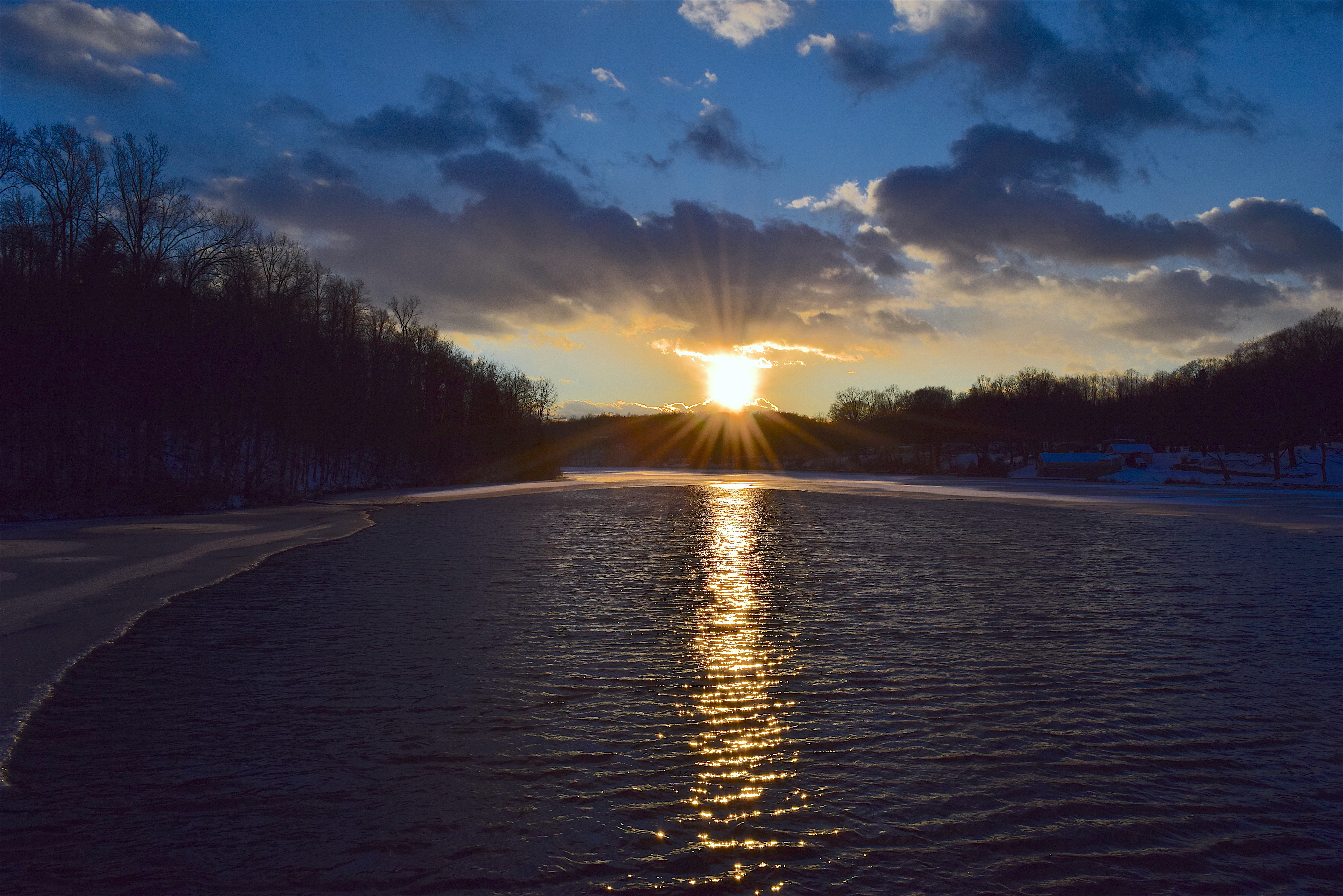 Sunset Lake Nature free image download