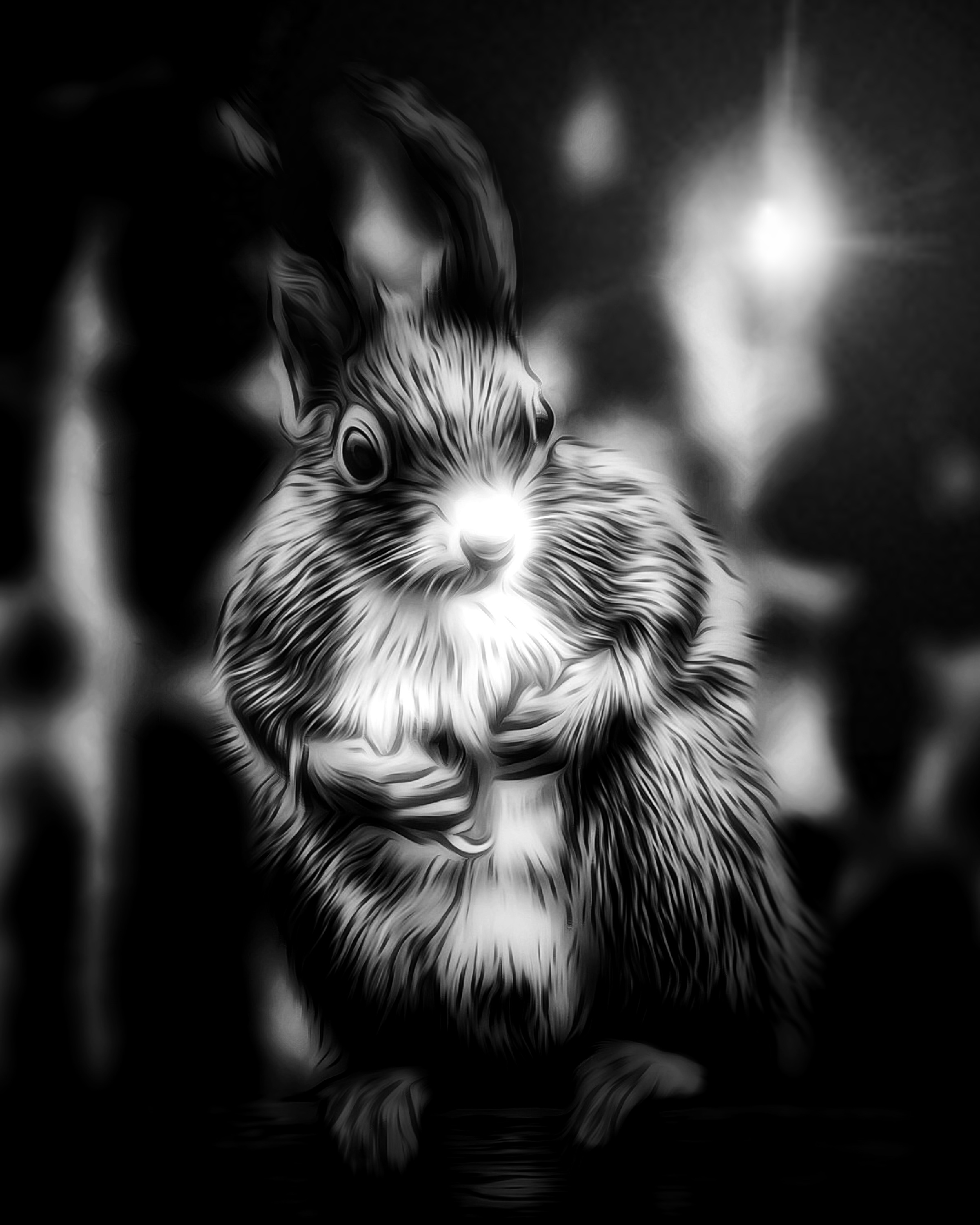 Squirrel digiart mammal portrait free image download