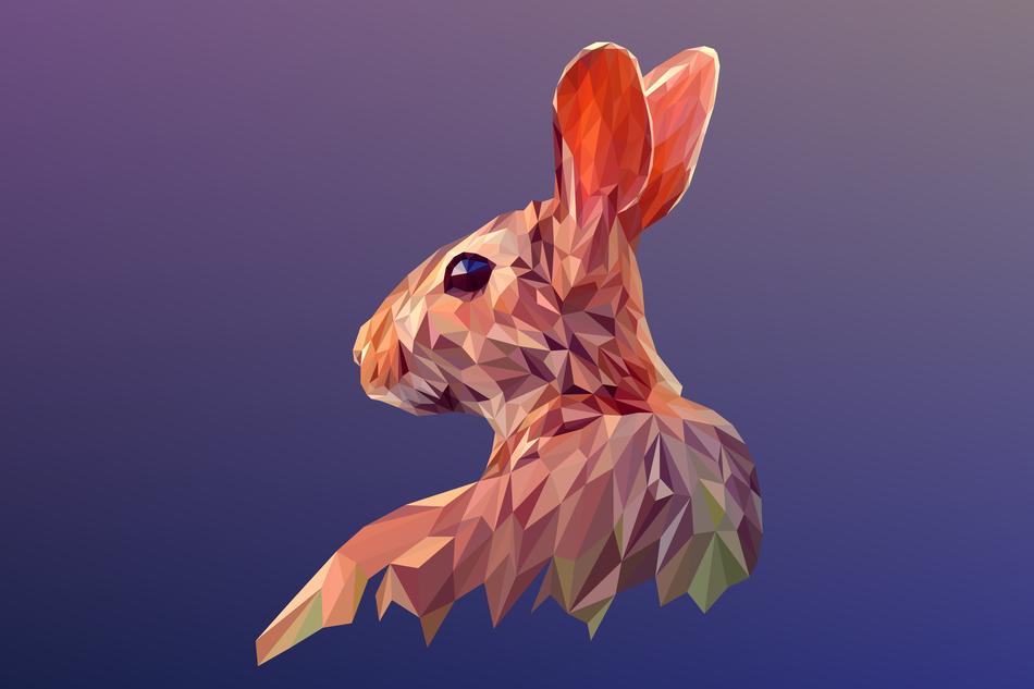 Small poly animal vector art free image download