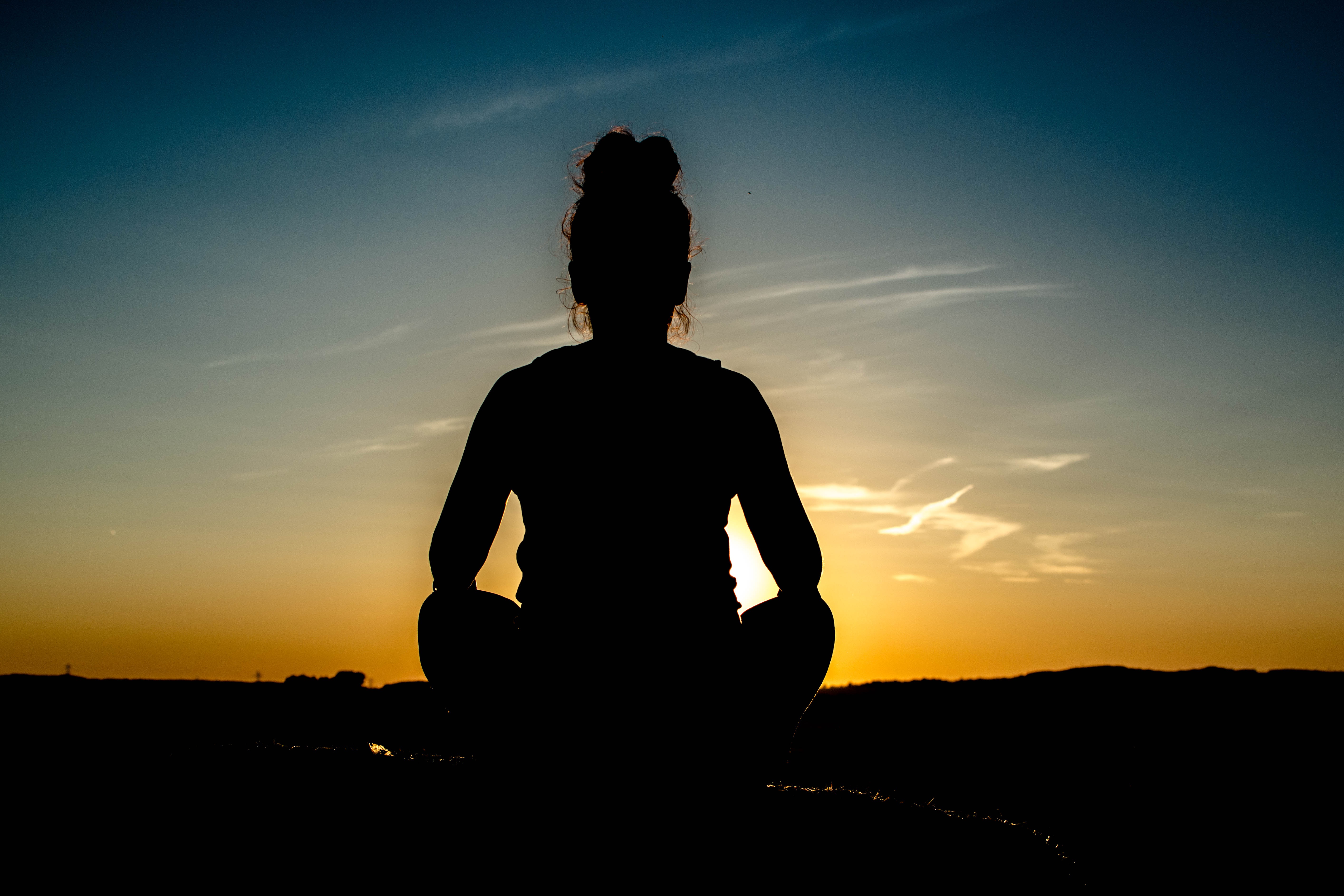 Sunset Silhouette Heaven free image download