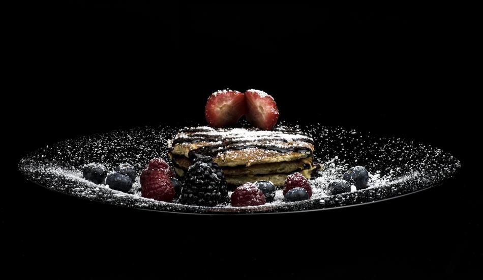 Baked goods with berries free image download