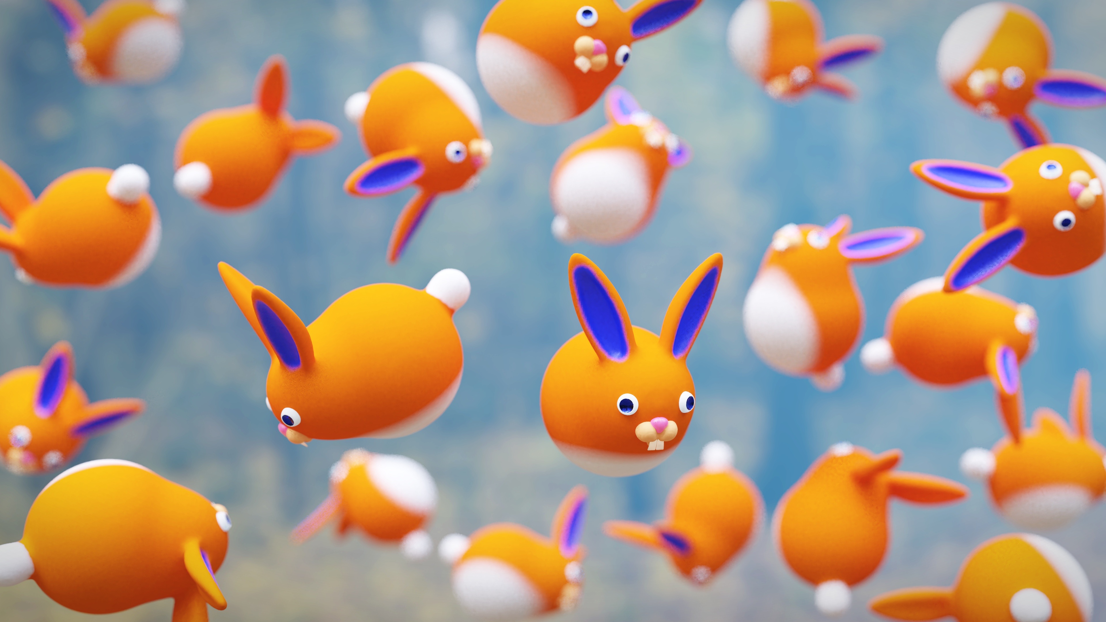 Rabbit 3d art blender portfolio free image download