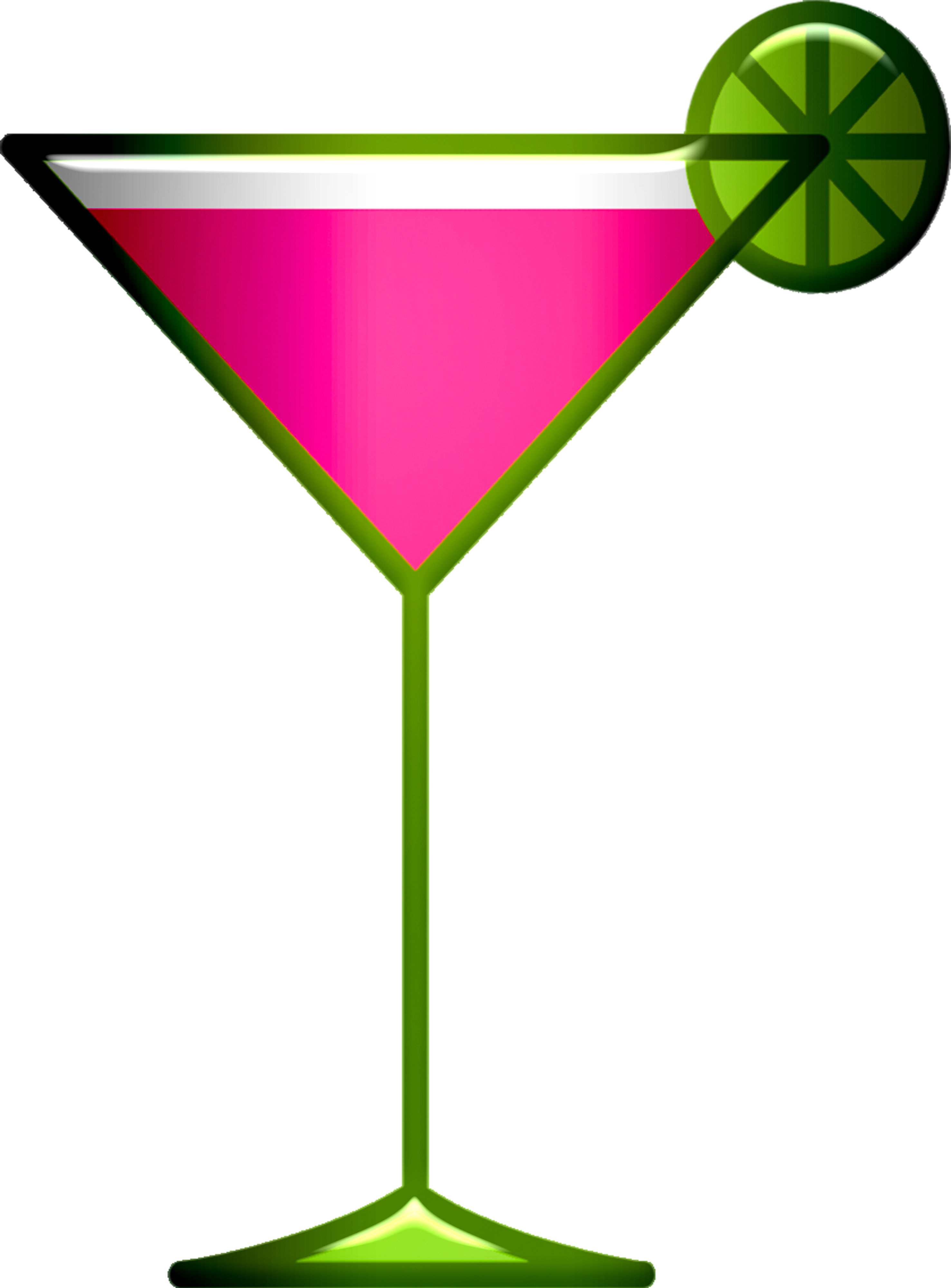 Pink cocktail in a glass free image download