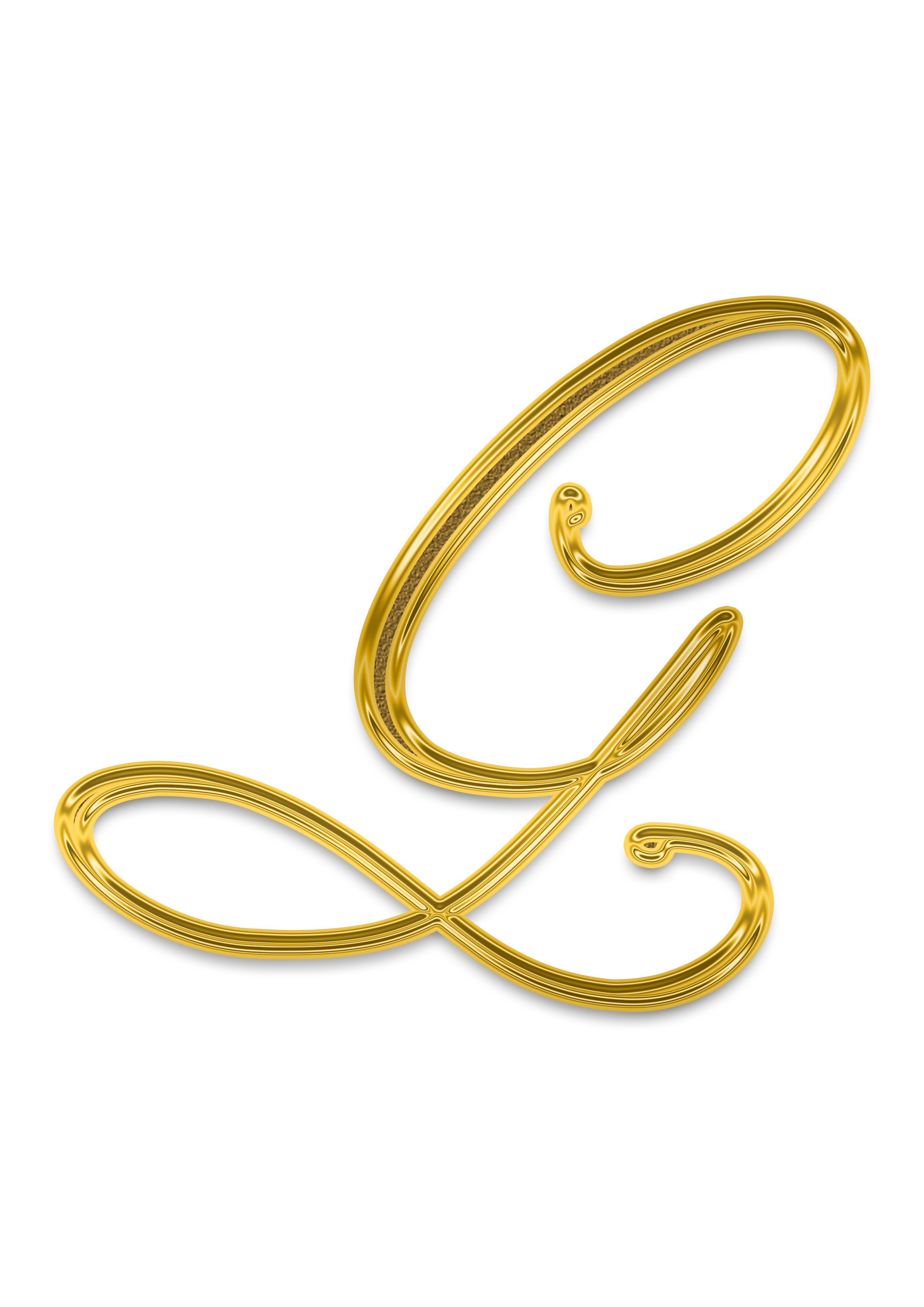 Letter litera font golden gold free image download