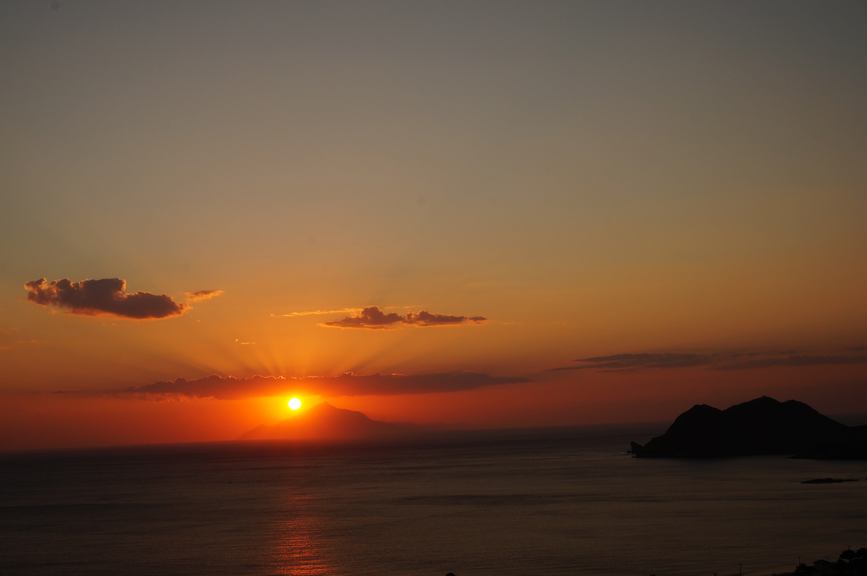 Sunset Greece Landscape free image download