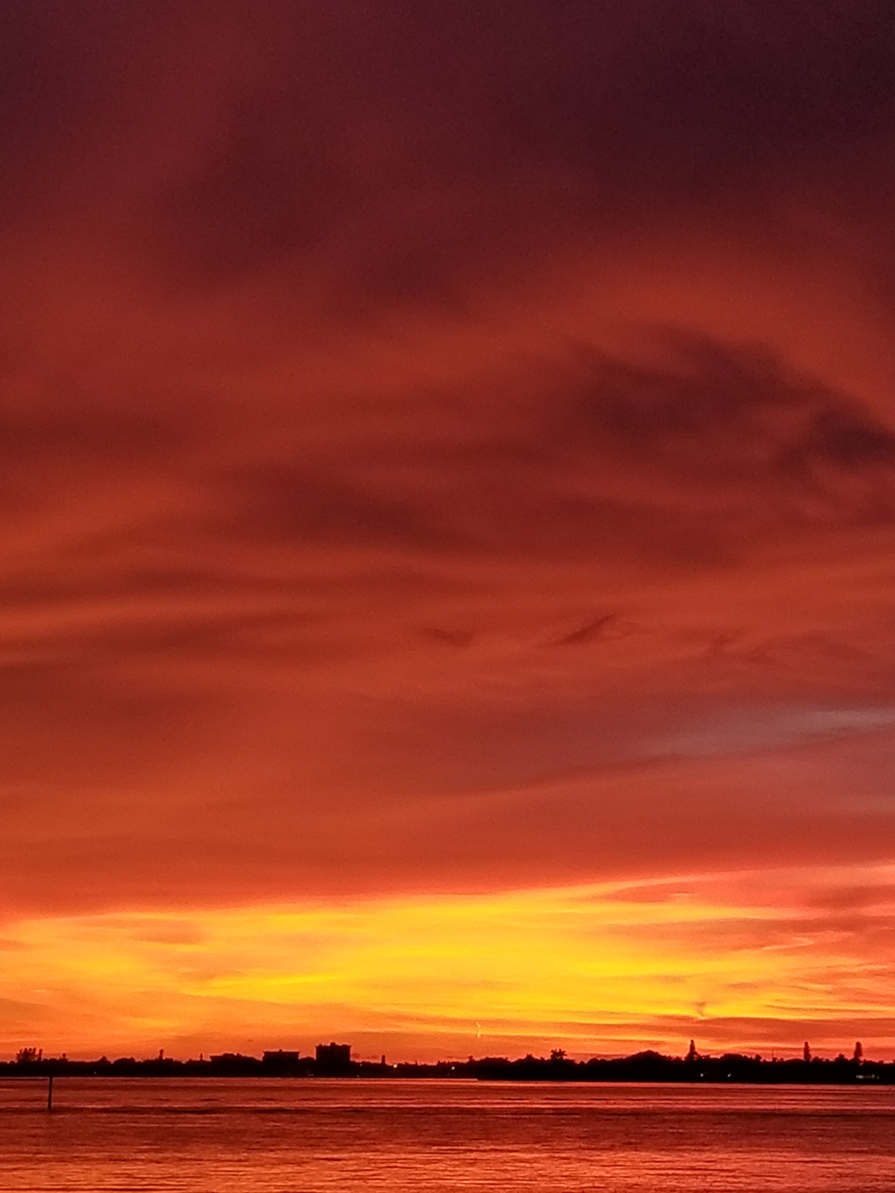 Sunset Sarasota Bay Gulf Of free image download