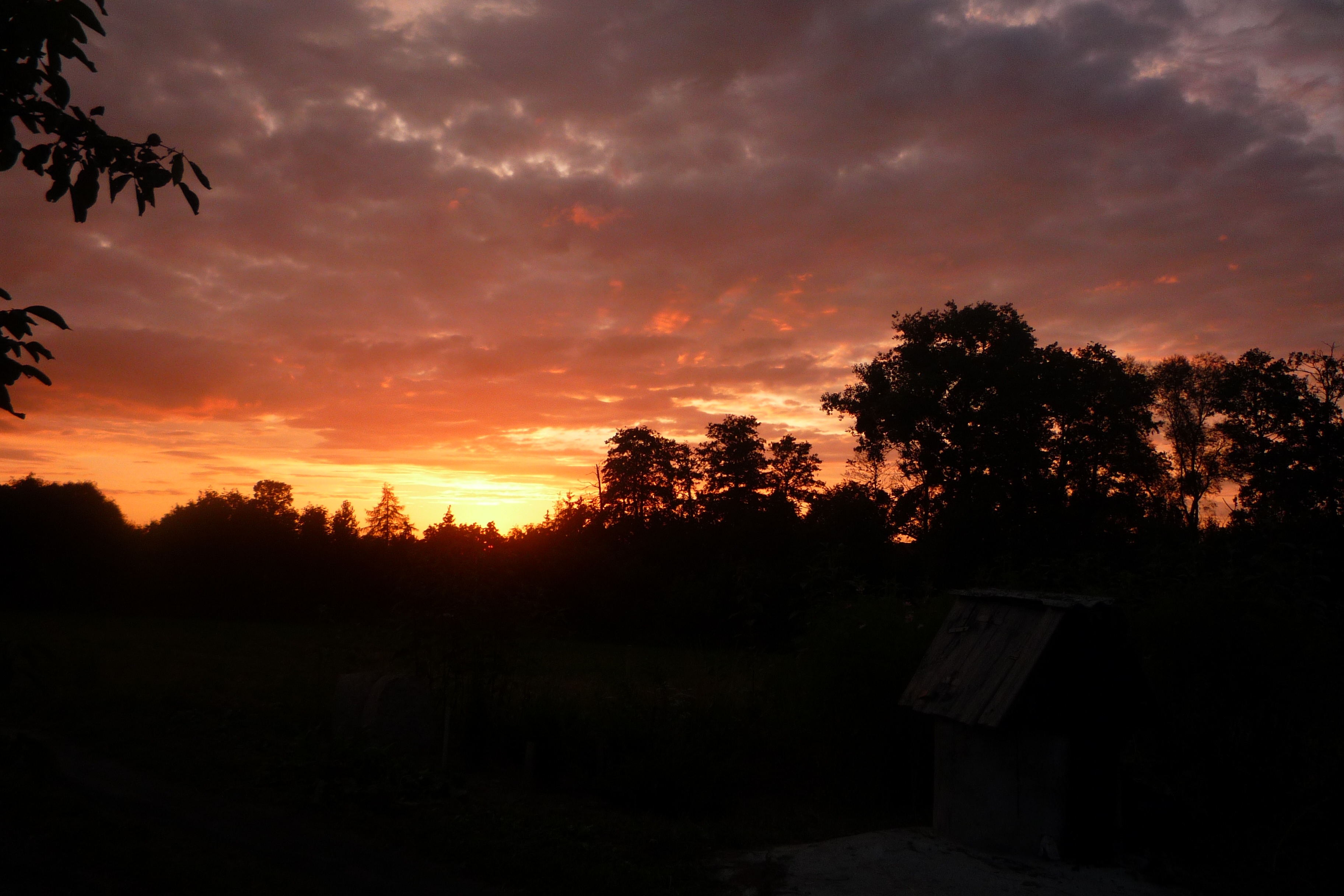 Sunset Village Landscape free image download