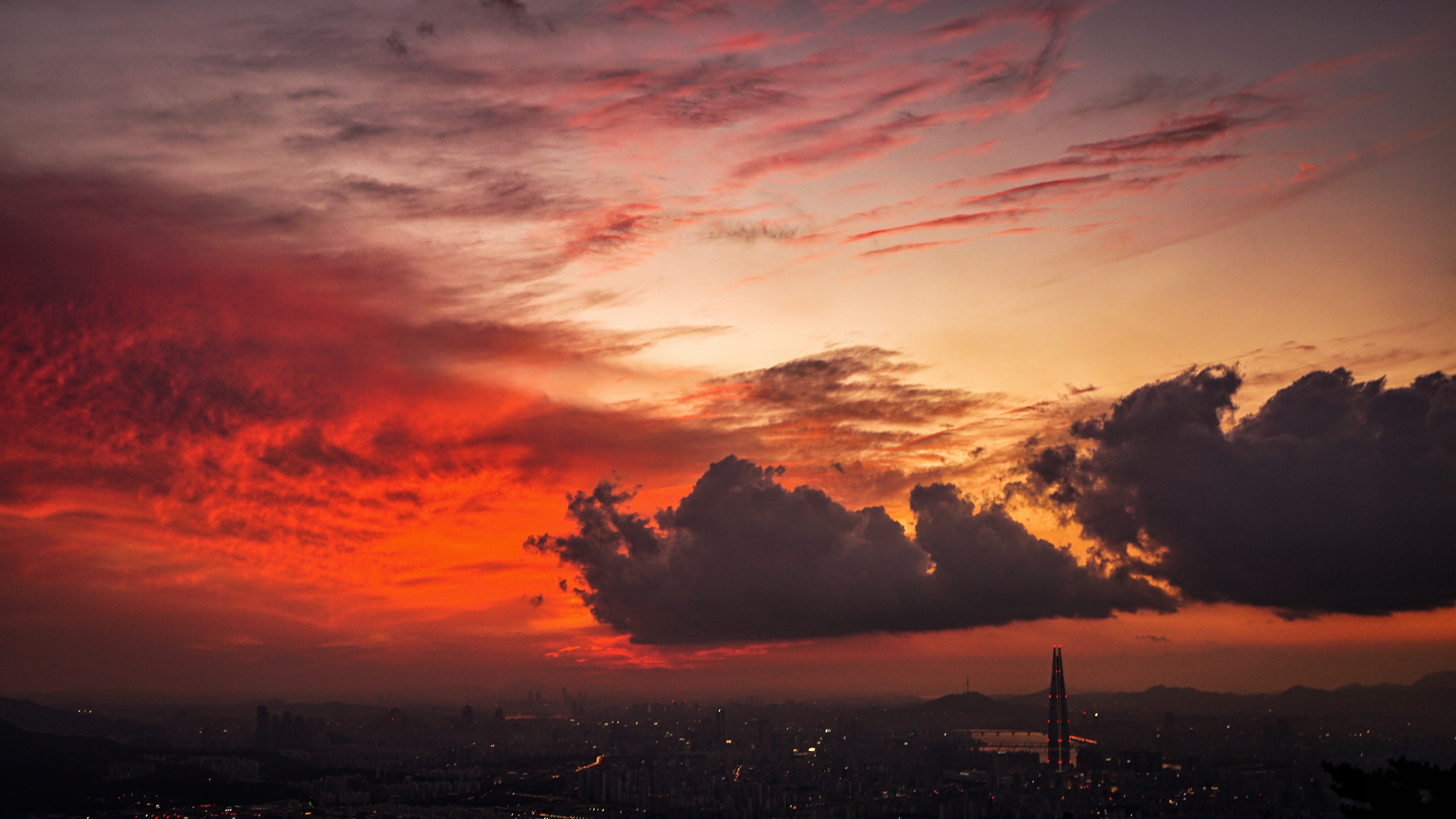 Glow Cloud Sunset free image download