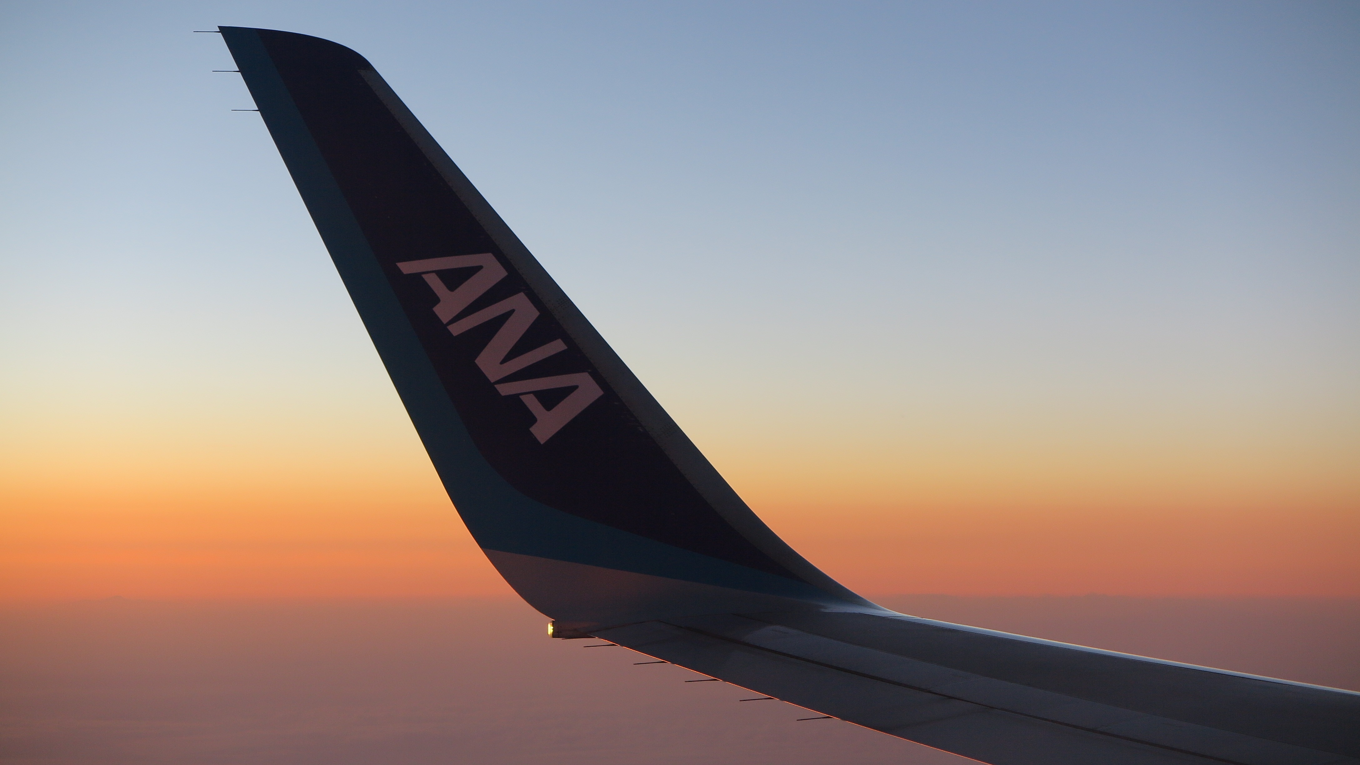 Sunset All Nippon Airways Ana free image download