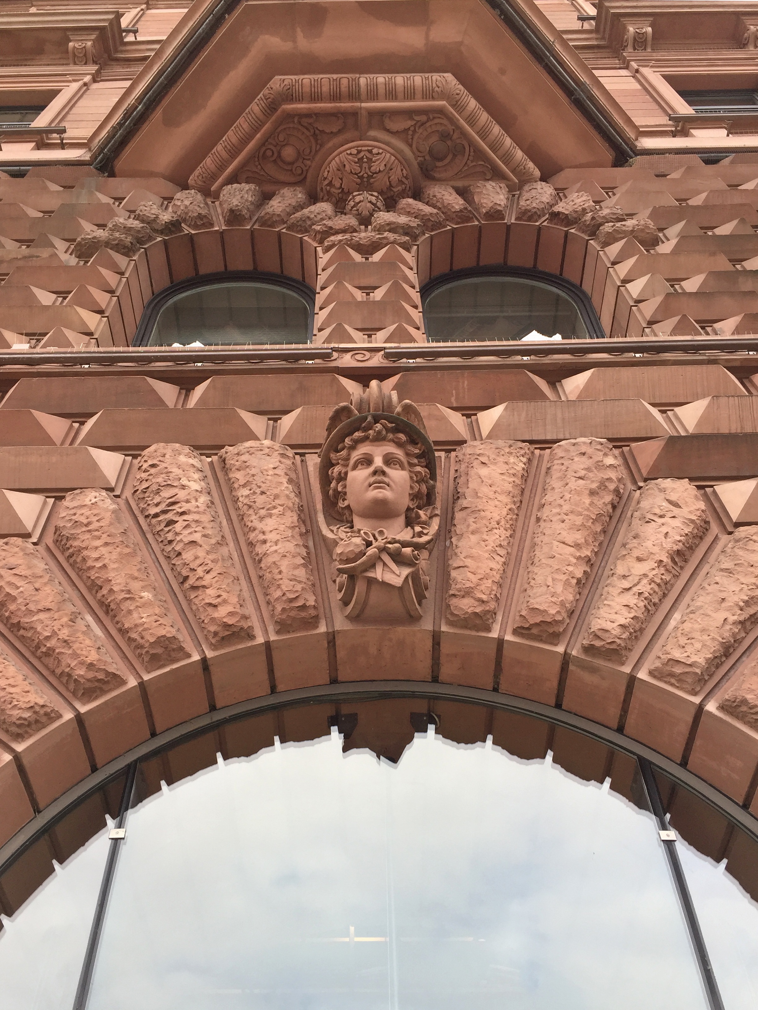 Ornate historical stone Arch detail free image download