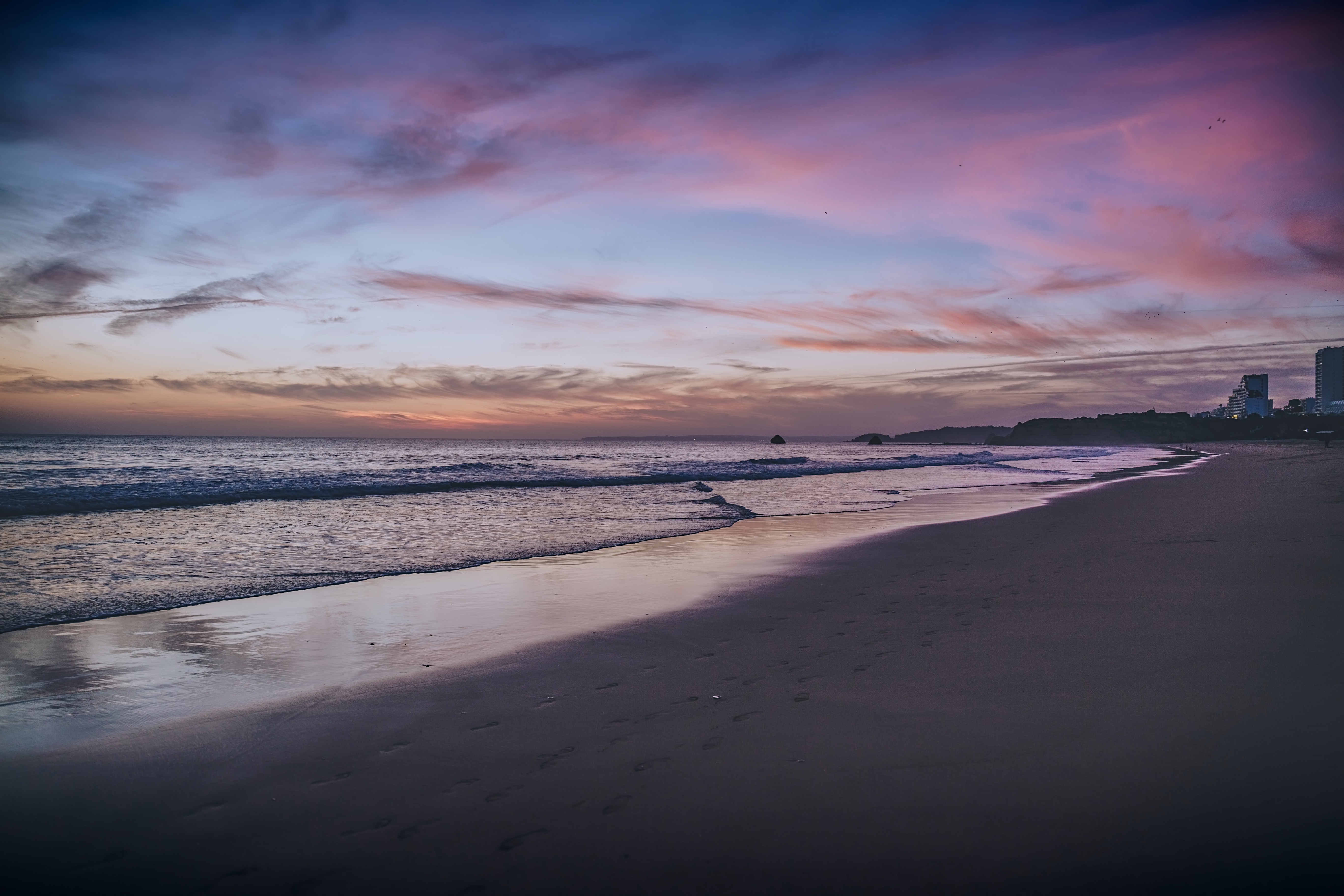 Beach Sunset Winter free image download
