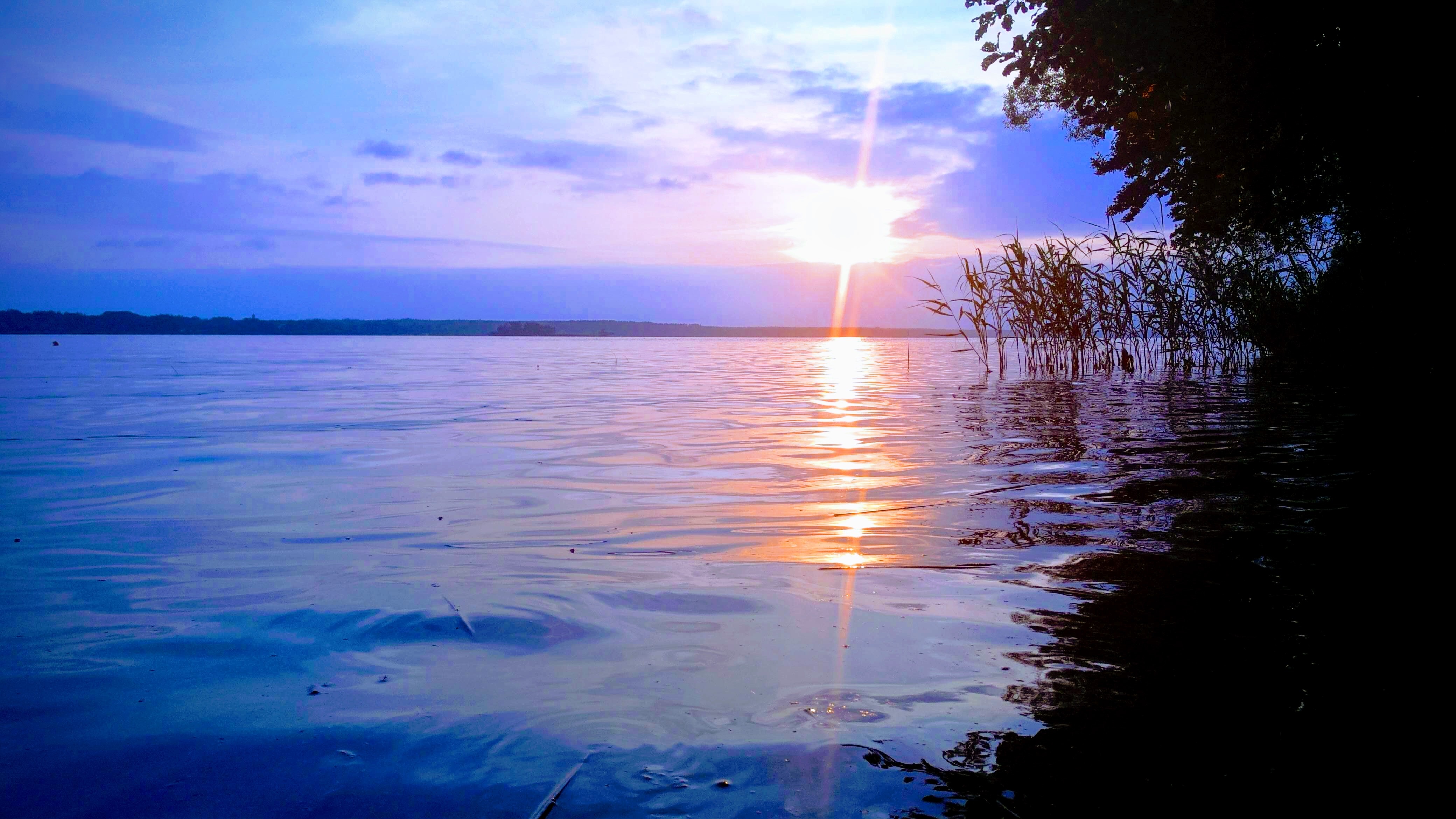 Sunset Lake Water free image download