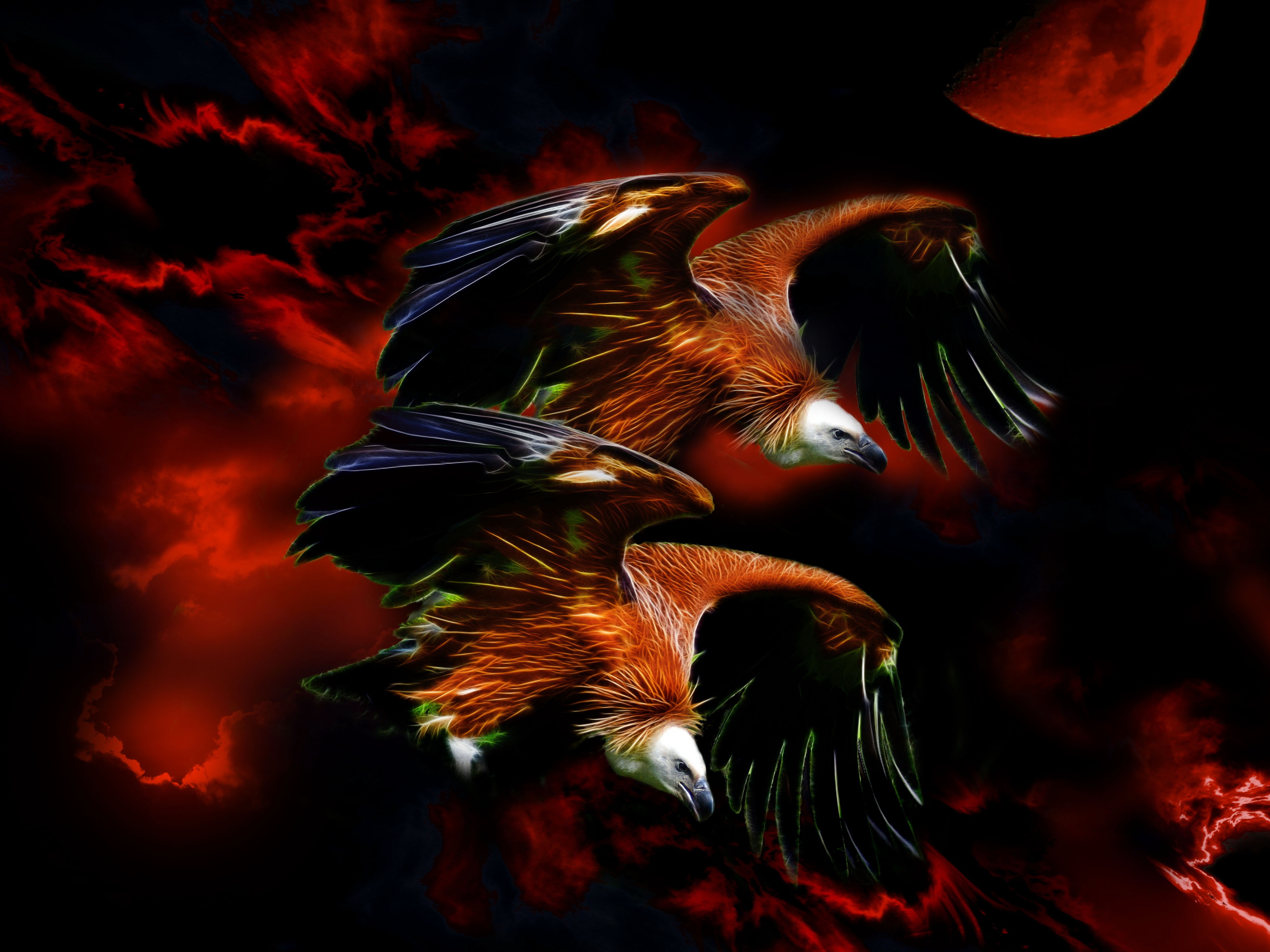 Vulture scenario fractalius free image download