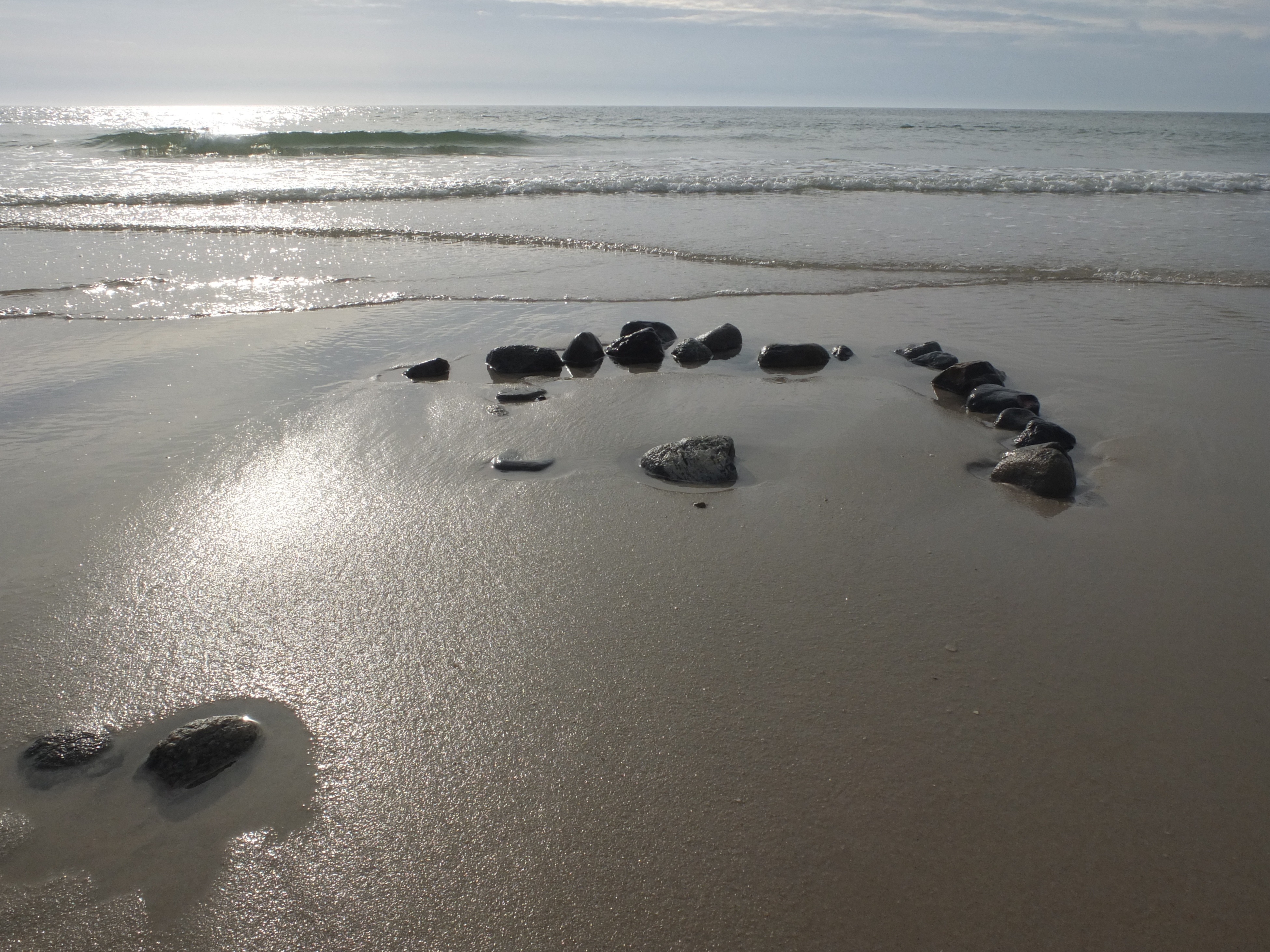 Sylt North Sea Beach Stone circle free image download