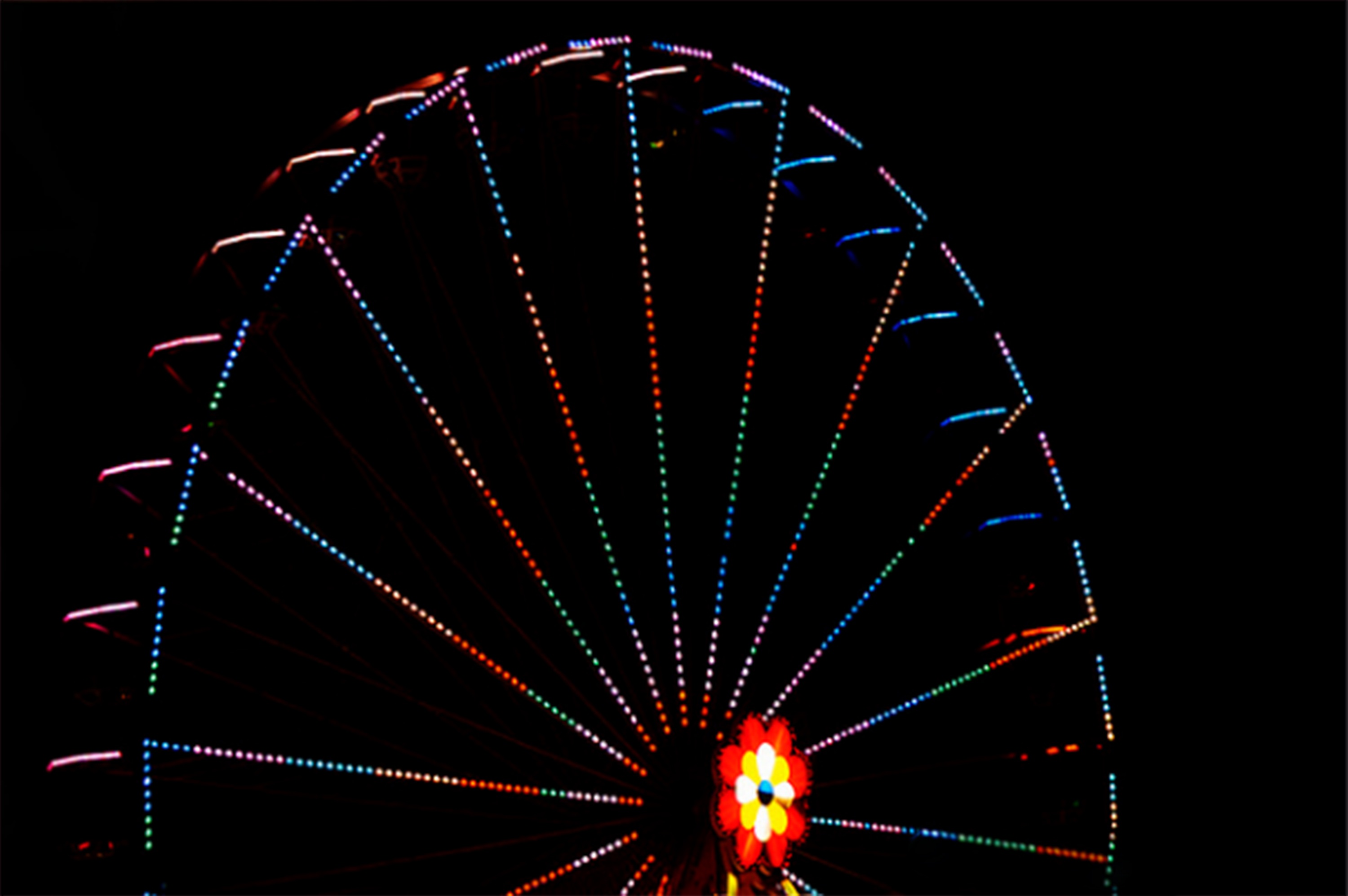 Ferris Wheel Night Photograph free image download