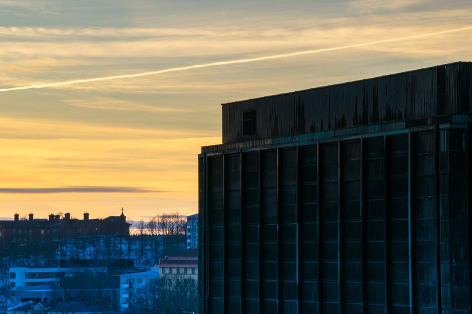 Cold Building Sunset free image download