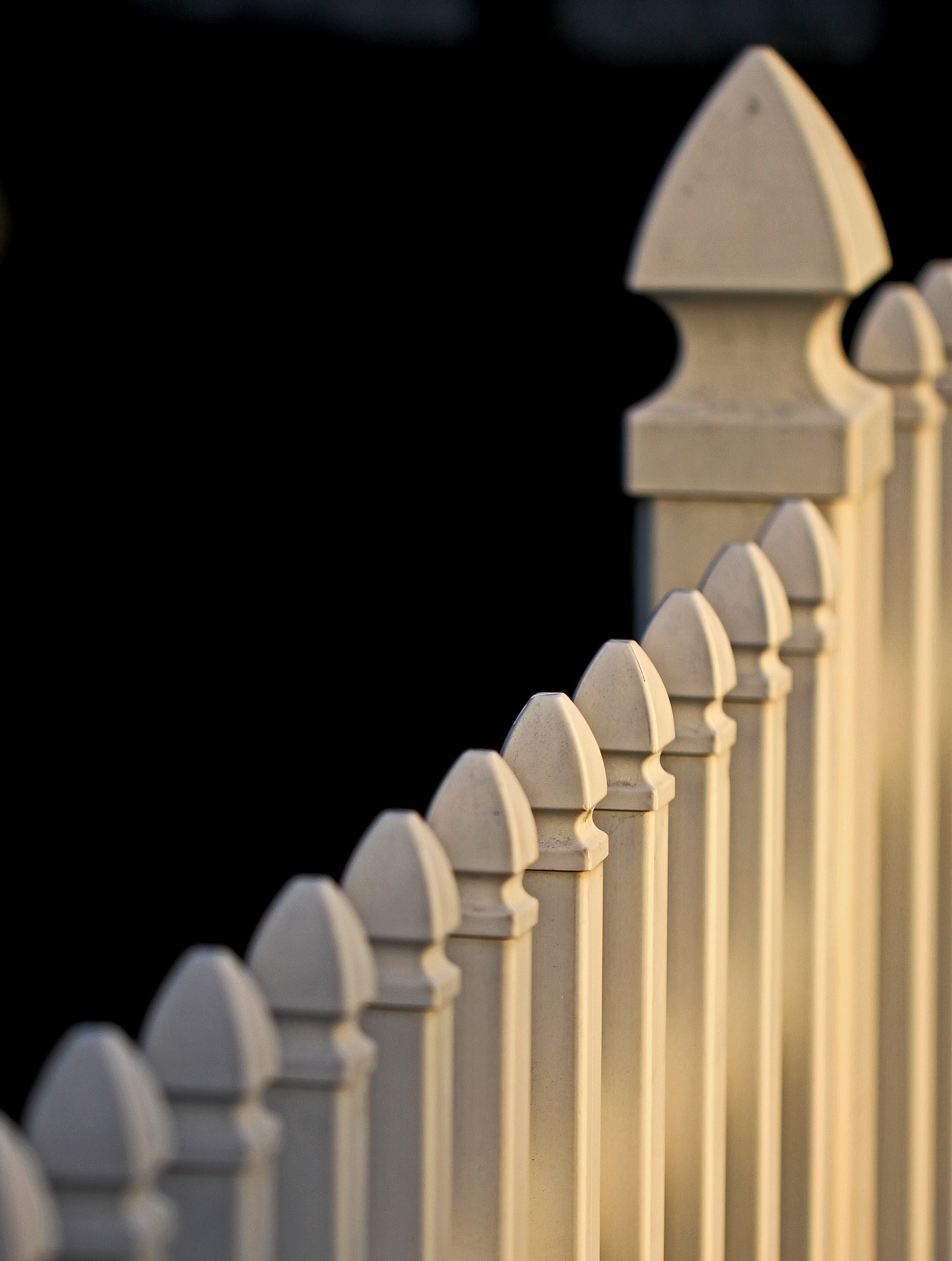 White Picket Fence Yard Slats free image download