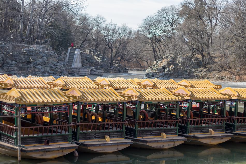 Chinese style boat dock free image download