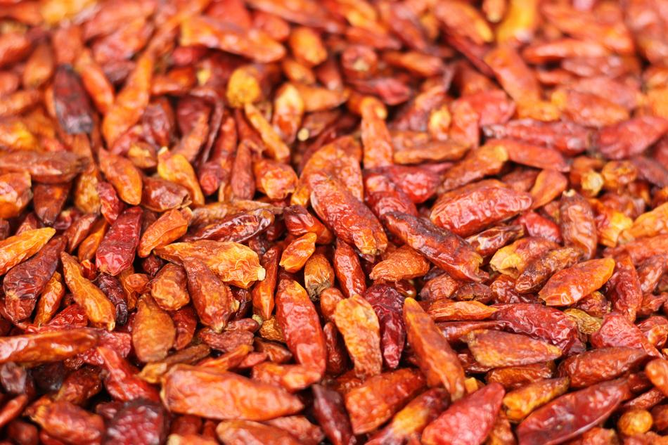 Dried hot peppers harvest free image download
