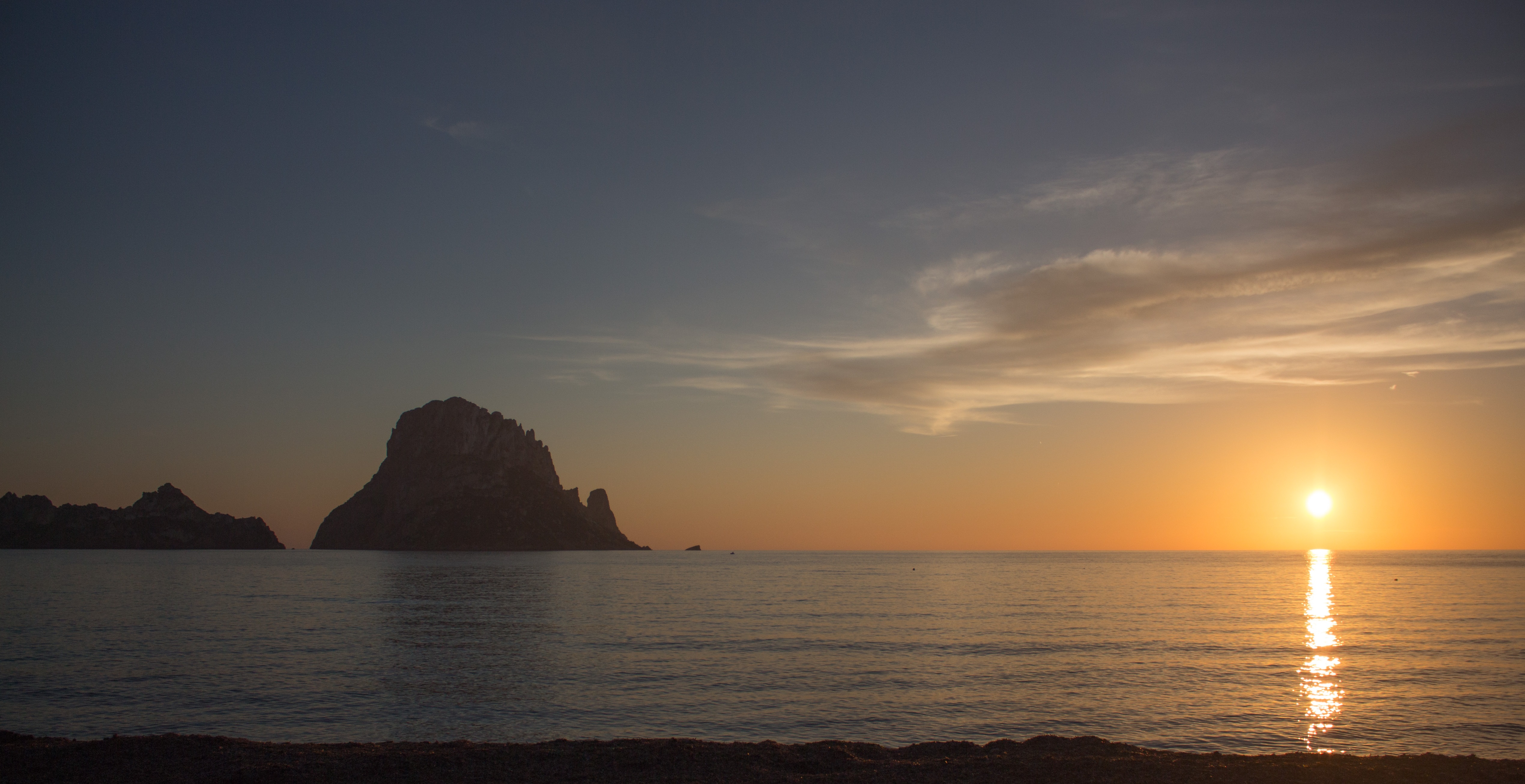 Sunset Island Sea free image download