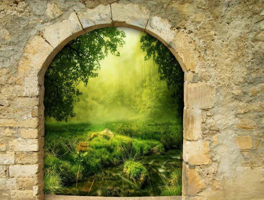 Fantasy Gate Arch free image download