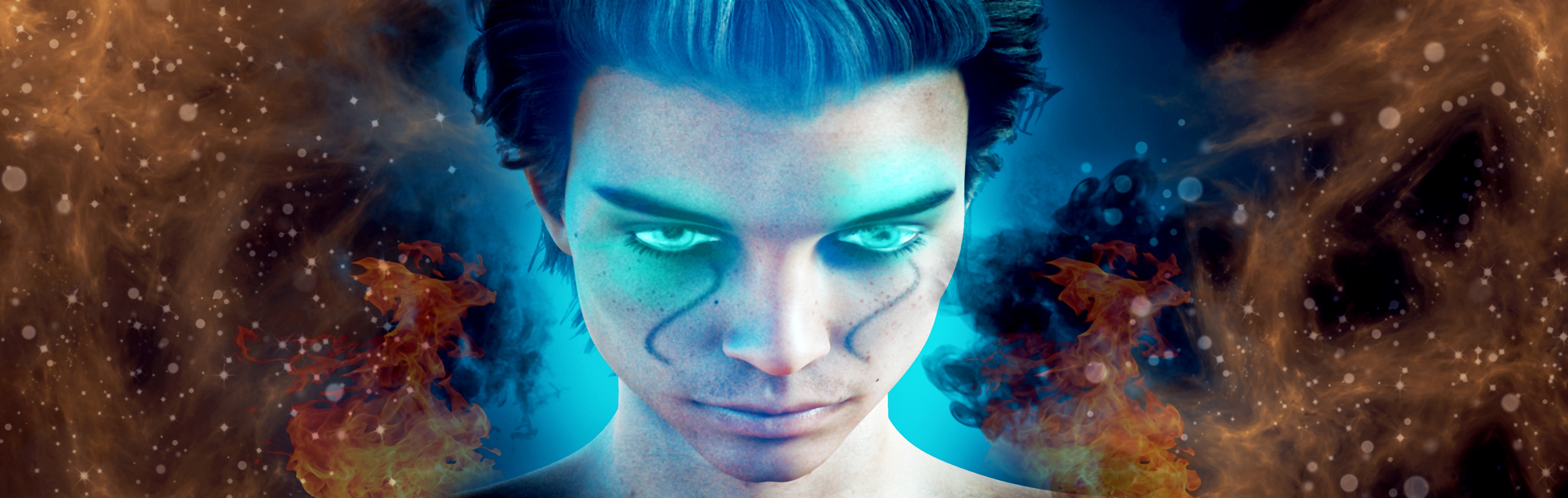 Man face banner header portrait free image download