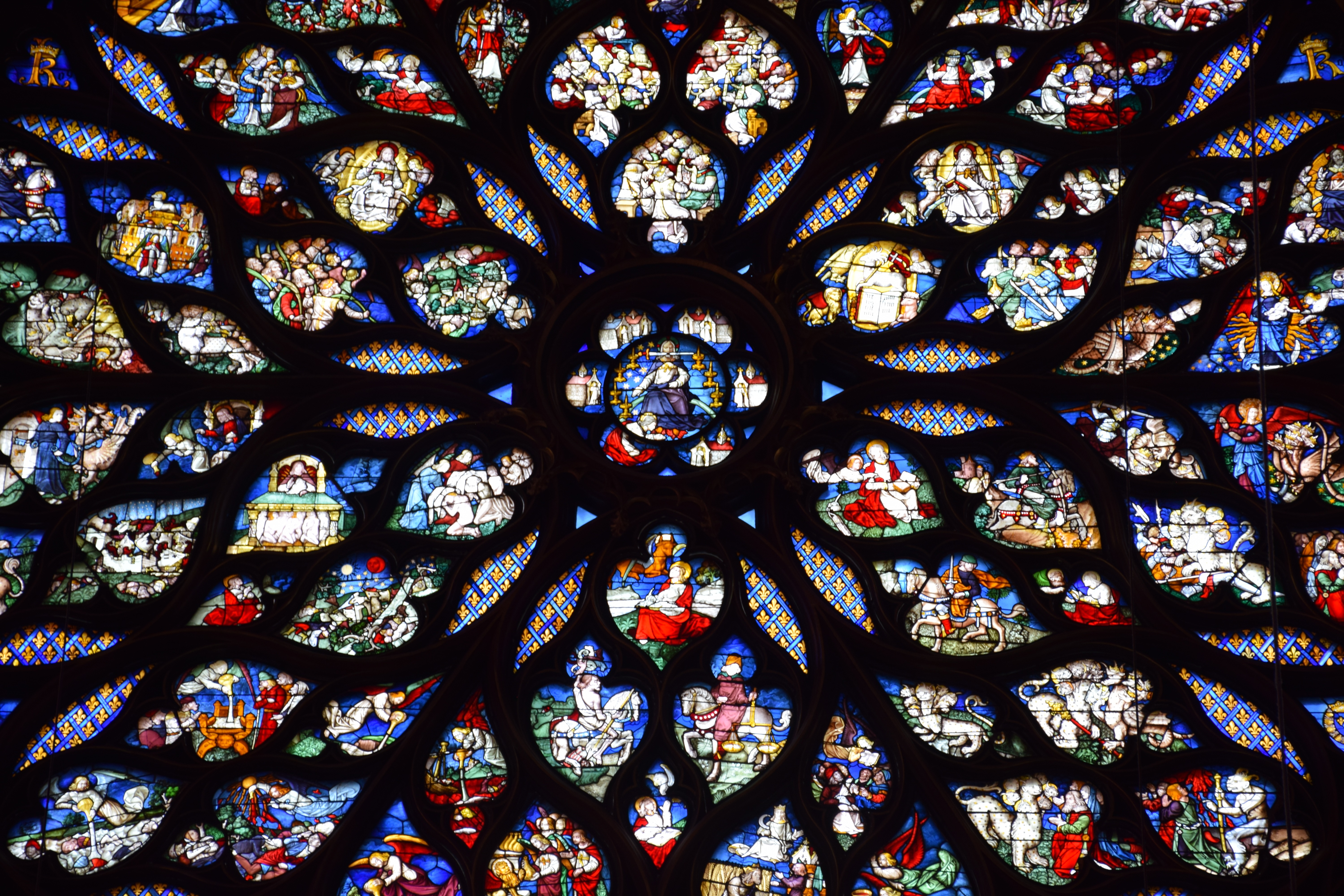 Patterns mural church colored free image download