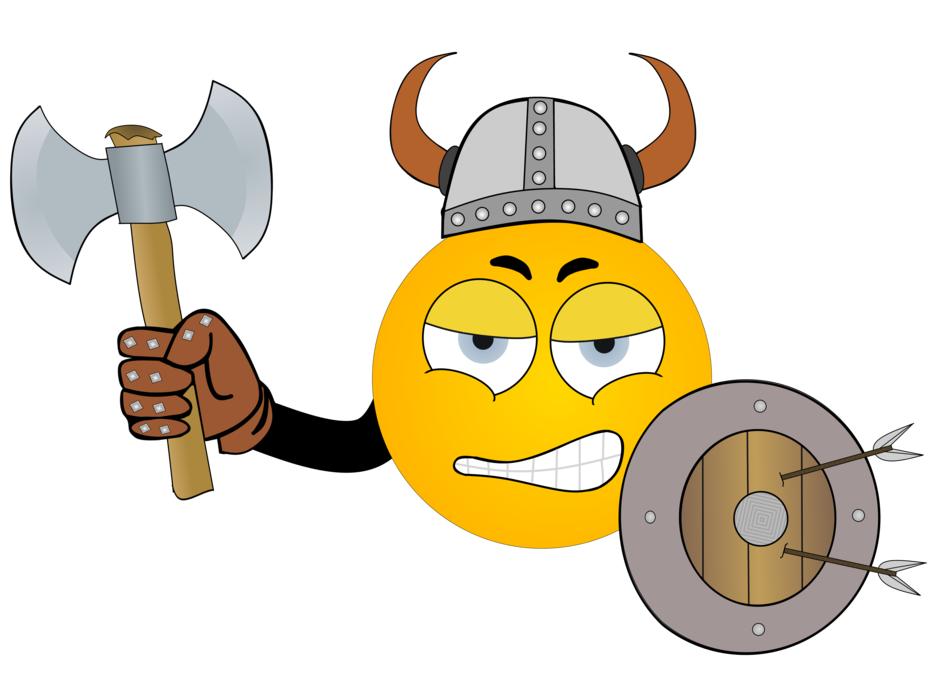 Smiley face shield axe helmet free image download